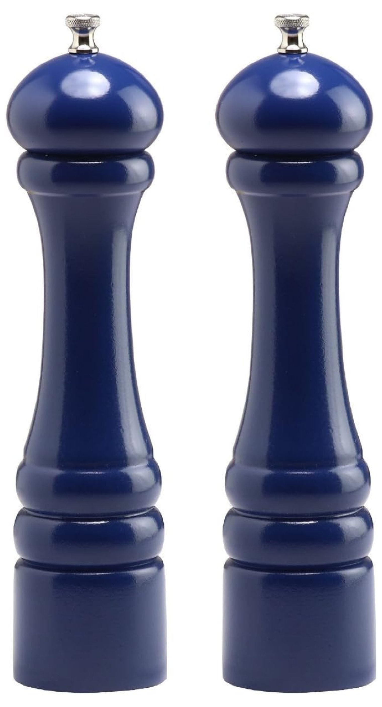 Jiowenm 10 Inch Pepper Mill and Salt Mill Set - Cobalt Blue - Made in ...