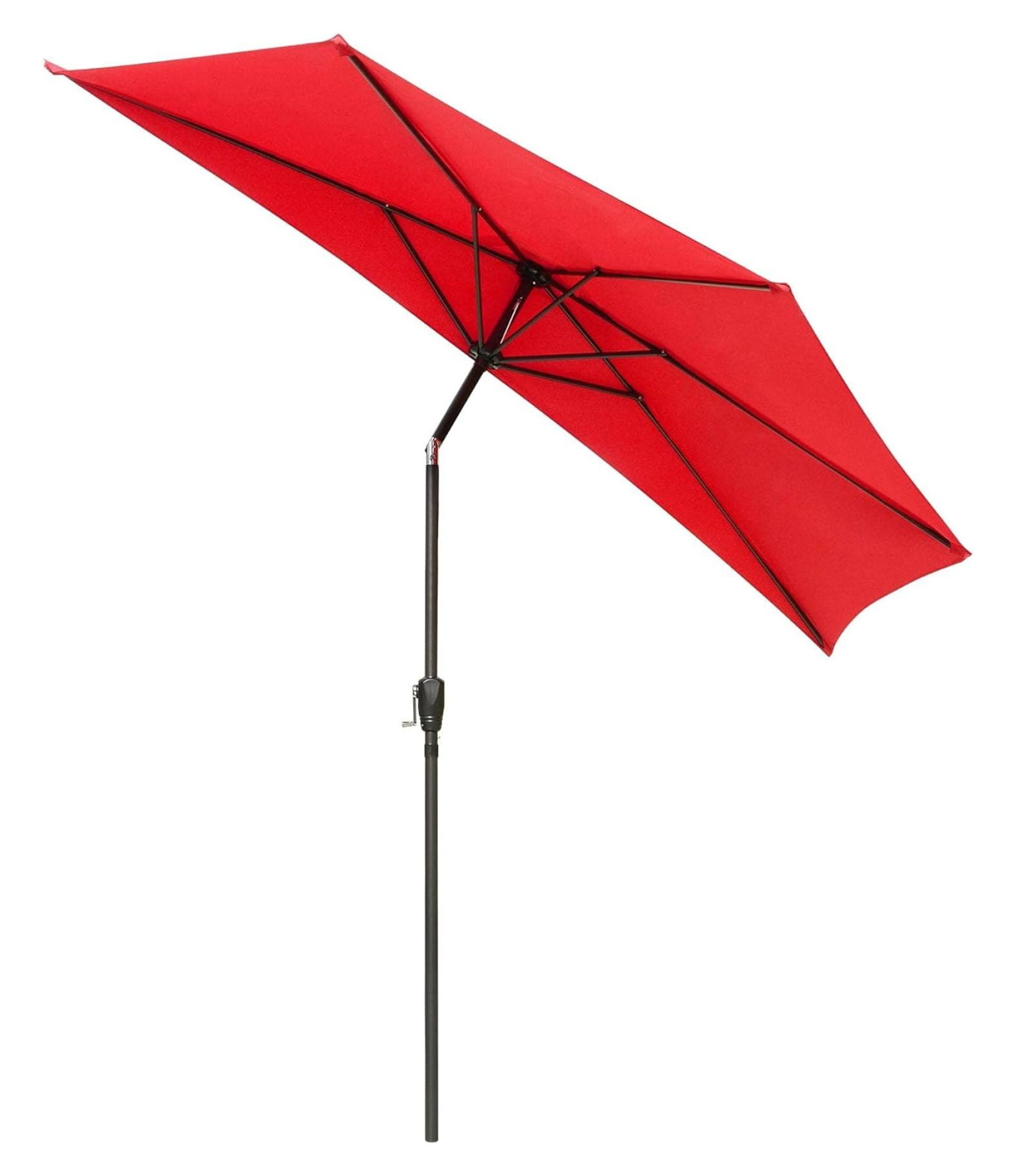 Jiowenm 10Ft Half Outdoor Shade Patio Umbrella with Crank Tilt Wall ...