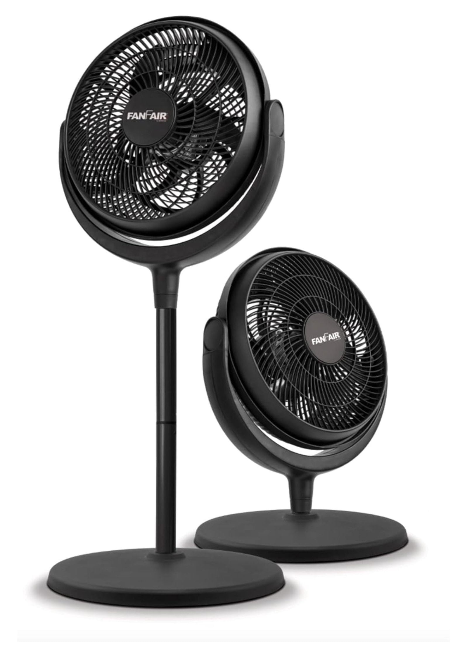 Jiowenm 12" 3-Speed 2-in-1 Stand, Floor, and Desk Fan, Lightweight ...