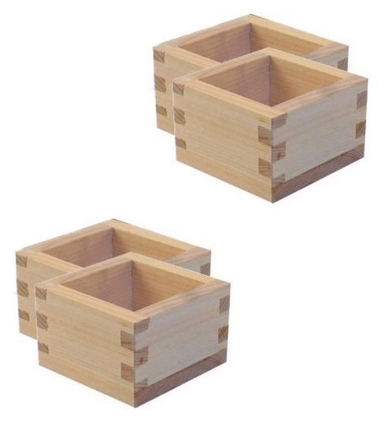 Jiowenm 3323, Small Wooden Sake Cups Masu Japanese Hinoki Wood Saki Cups Made in Japan, 2 ounce ...