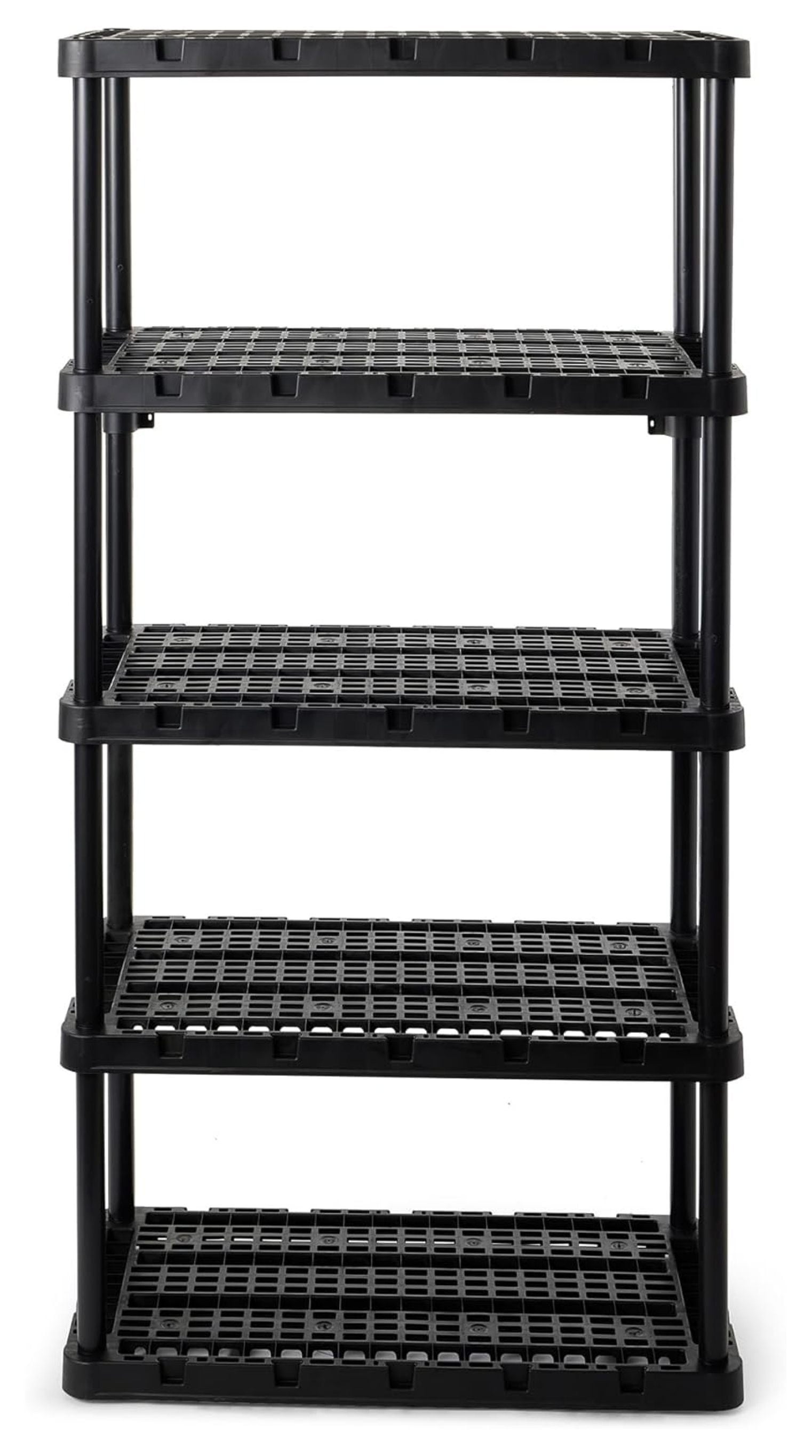 Jiowenm 5 Shelf Knect-A-Shelf Ventilated Heavy Duty Storage Unit 18 x ...