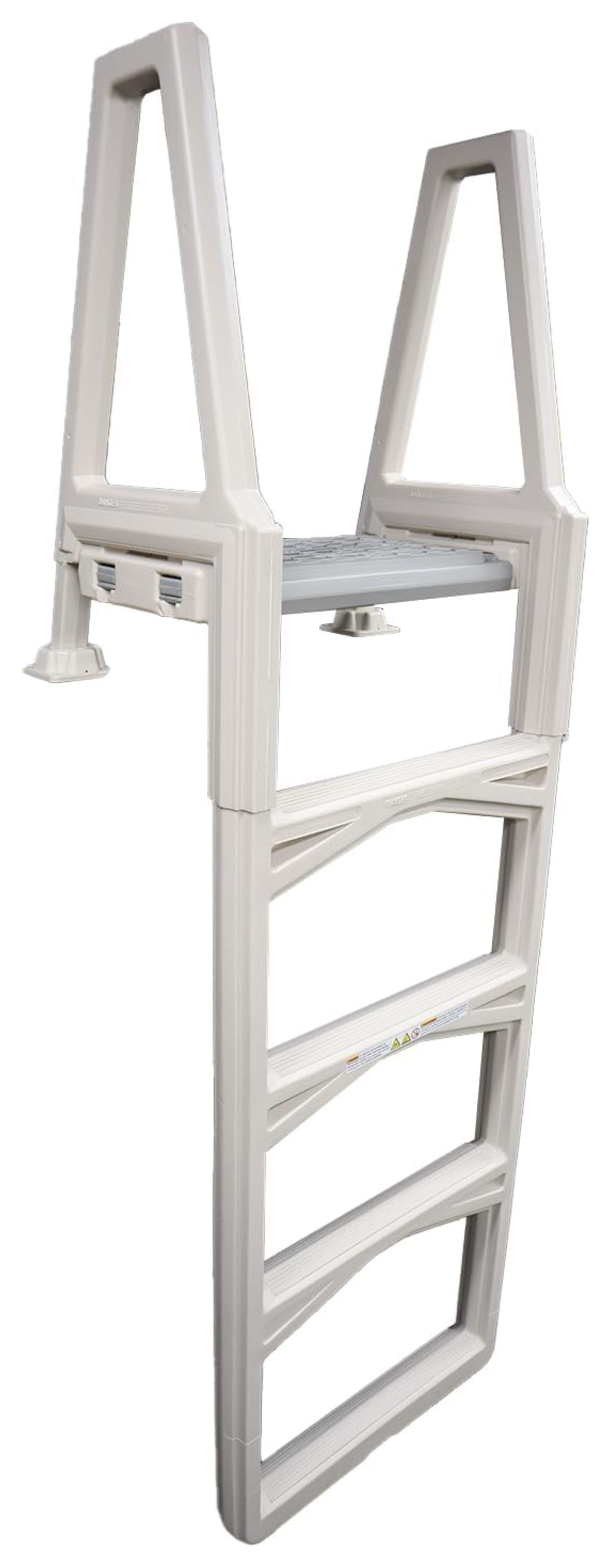 Jiowenm 63552X Sturdy Economy Adjustable Heavy Duty InPool Ladder Steps ...