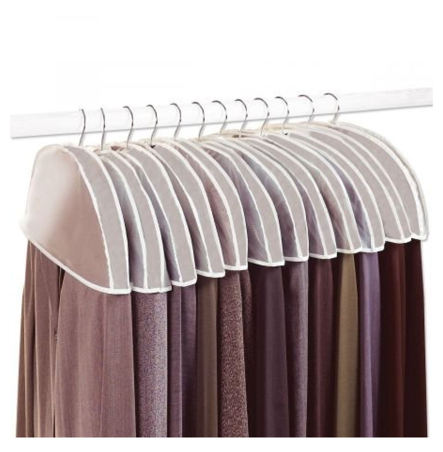 Jiowenm Frosted Vinyl Coat and Suit Shoulder Covers- Wardrobe ...