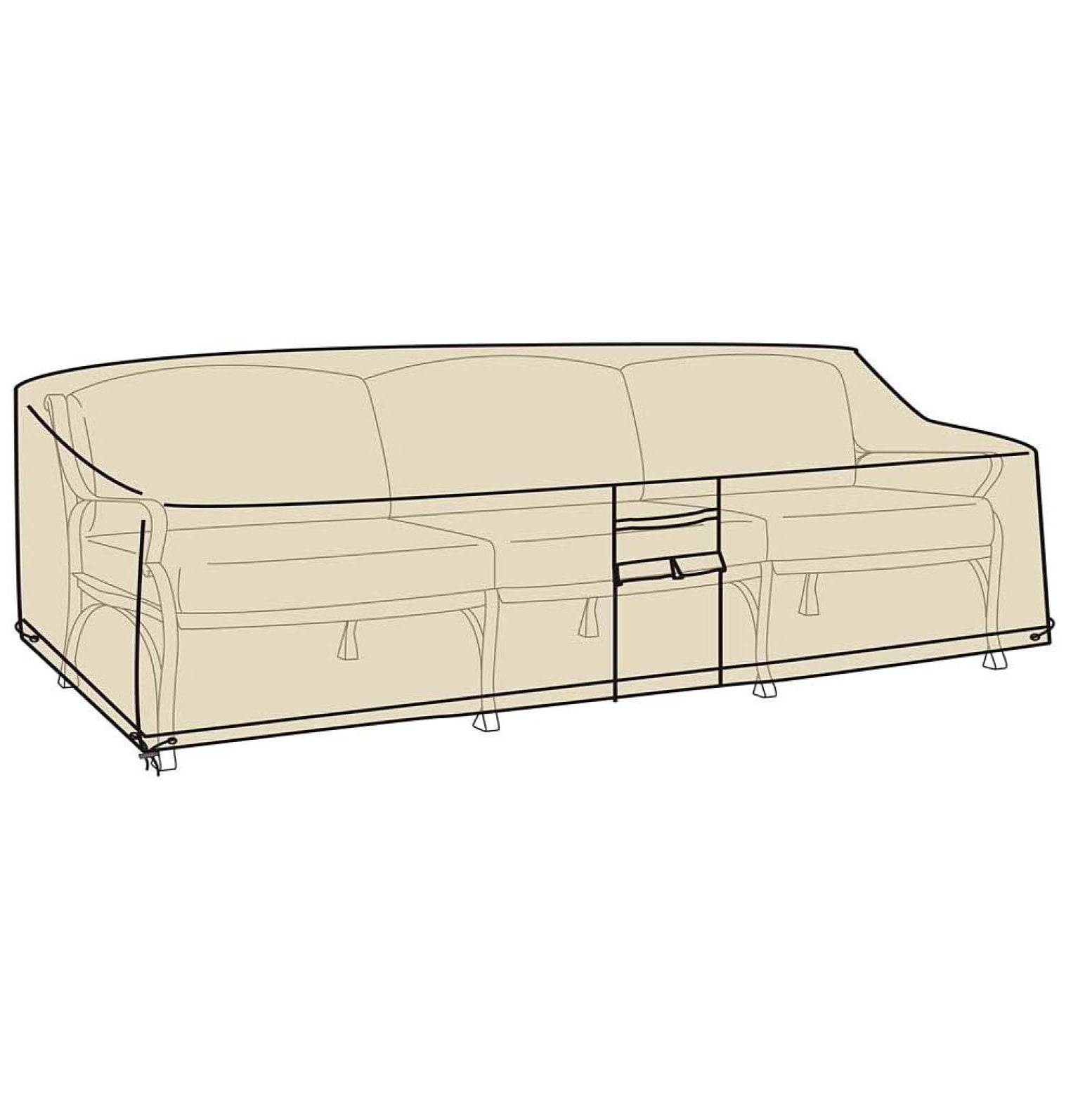 Jiowenm Heavy Duty Weather Resistant Deluxe Outdoor Deep Seat Sofa ...