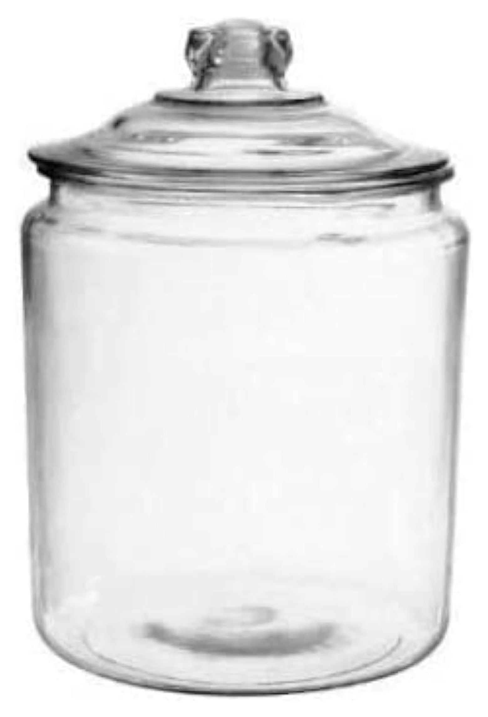 Jiowenm Hill Glass Cookie/Candy Jar (Glass 1/2 Gallon) - Walmart.com