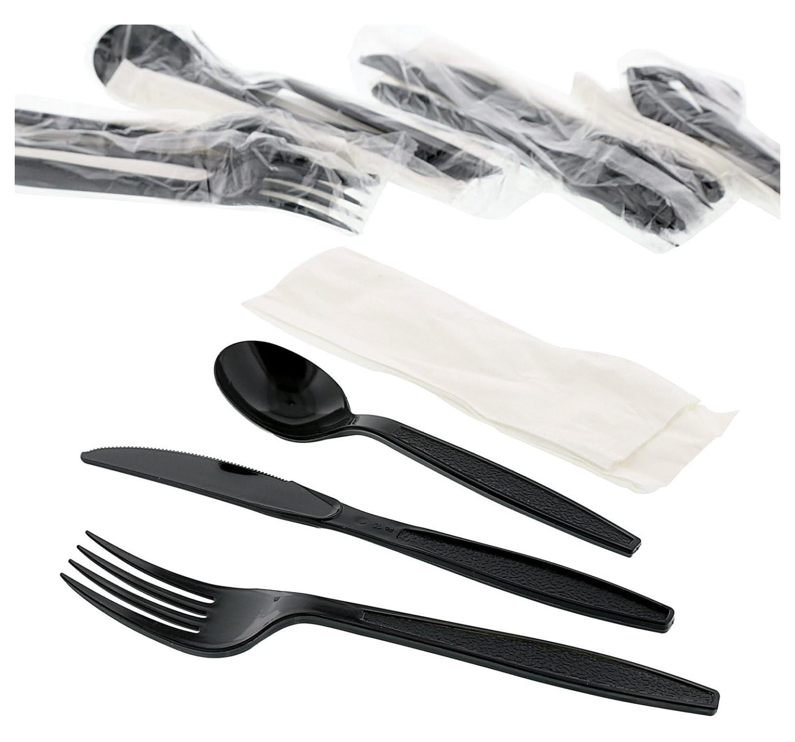 JiowenmRoyal 4-in-1 Disposable Silverware Heavy Weight Plastic Utensil ...