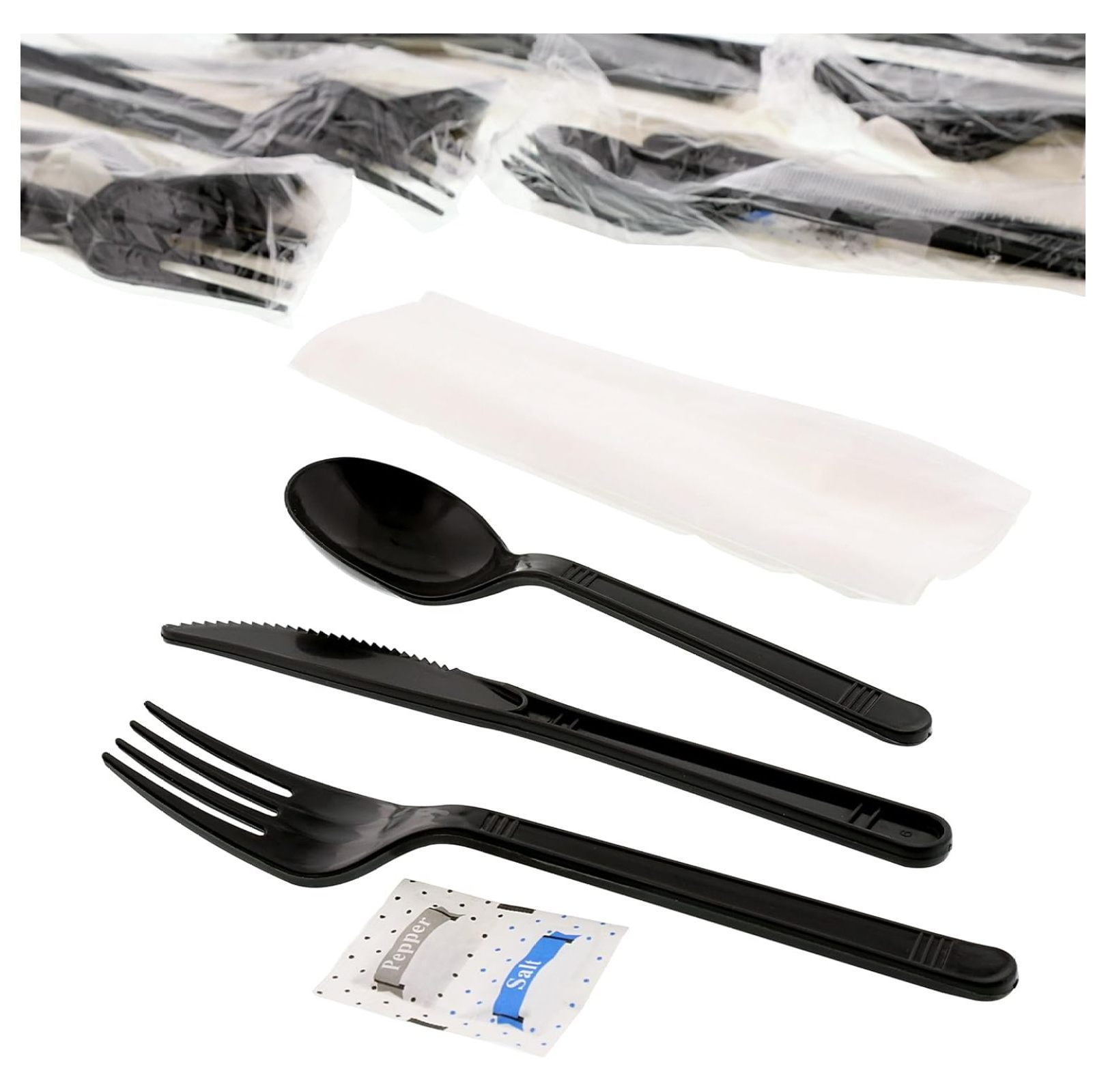 JiowenmRoyal 6-in-1 Disposable Silverware Medium Heavy Weight Plastic ...