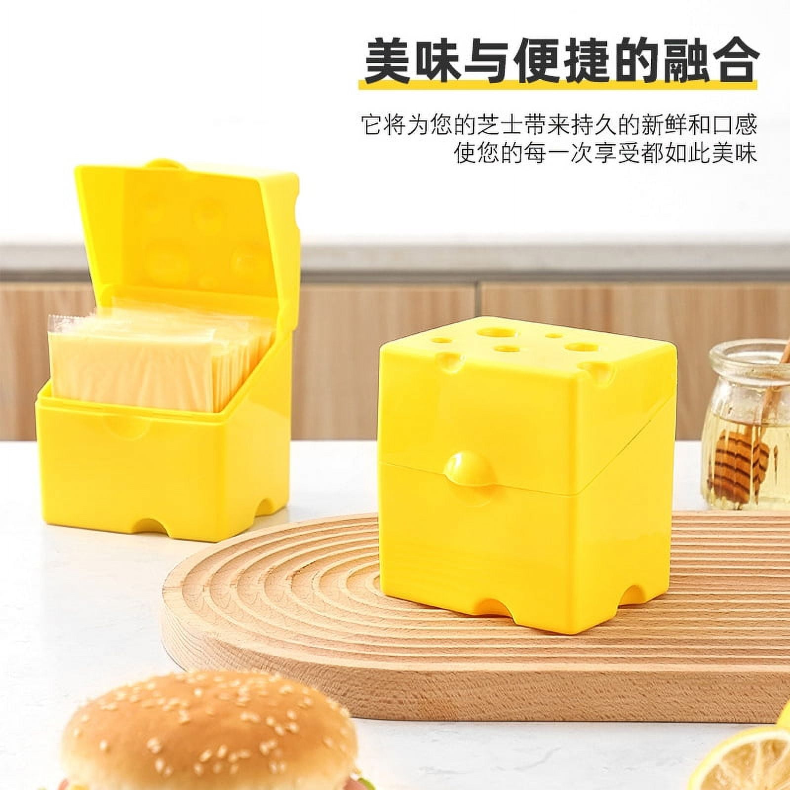 Jirte Food Containers Sliced Cheese Storage Container Plastic Butter ...
