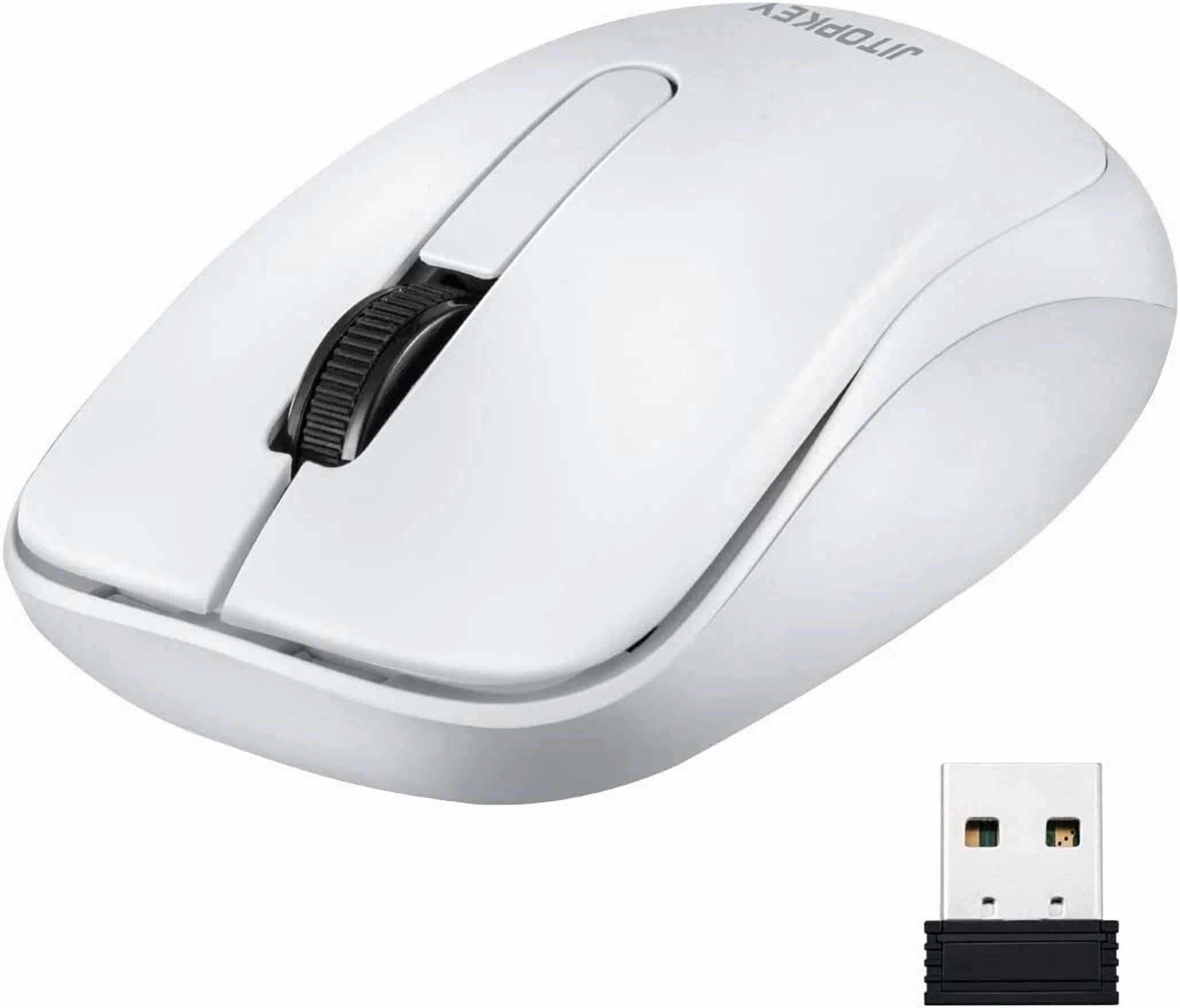 Jitopkey Wireless Mouse, 2.4Ghz Comfortable Click Mouse With Usb ...