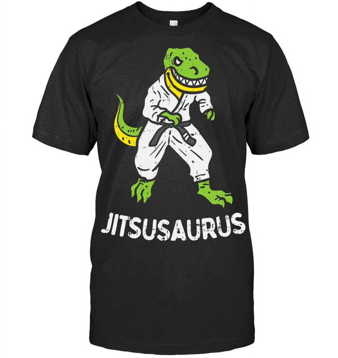 Jitsusaurus Jiu Jitsu Trex Black Belt Martial Art Jiu Jitsu T Shirt ...