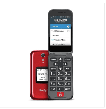 LIVELY Jitterbug Flip2: Flip Cell Phone Smartphone for Seniors, Compatible with Lively Phone ...