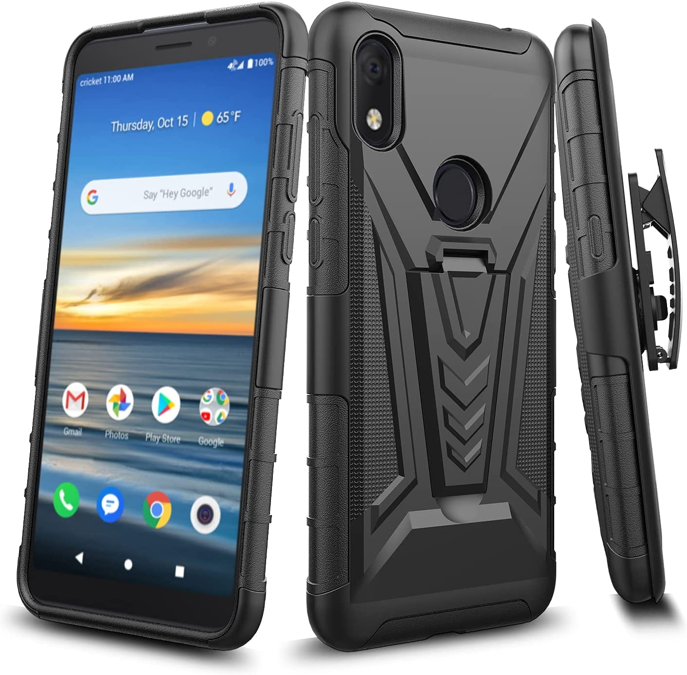 Jitterbug Smart 3 (2021) Seniors Phone Case with Belt Clip, Kickstand ...
