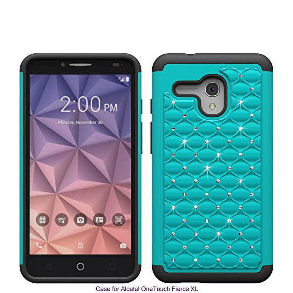 Jitterbug Smart (5.5inch) Case, Luxury Studded Diamond Hybrid [Dual ...