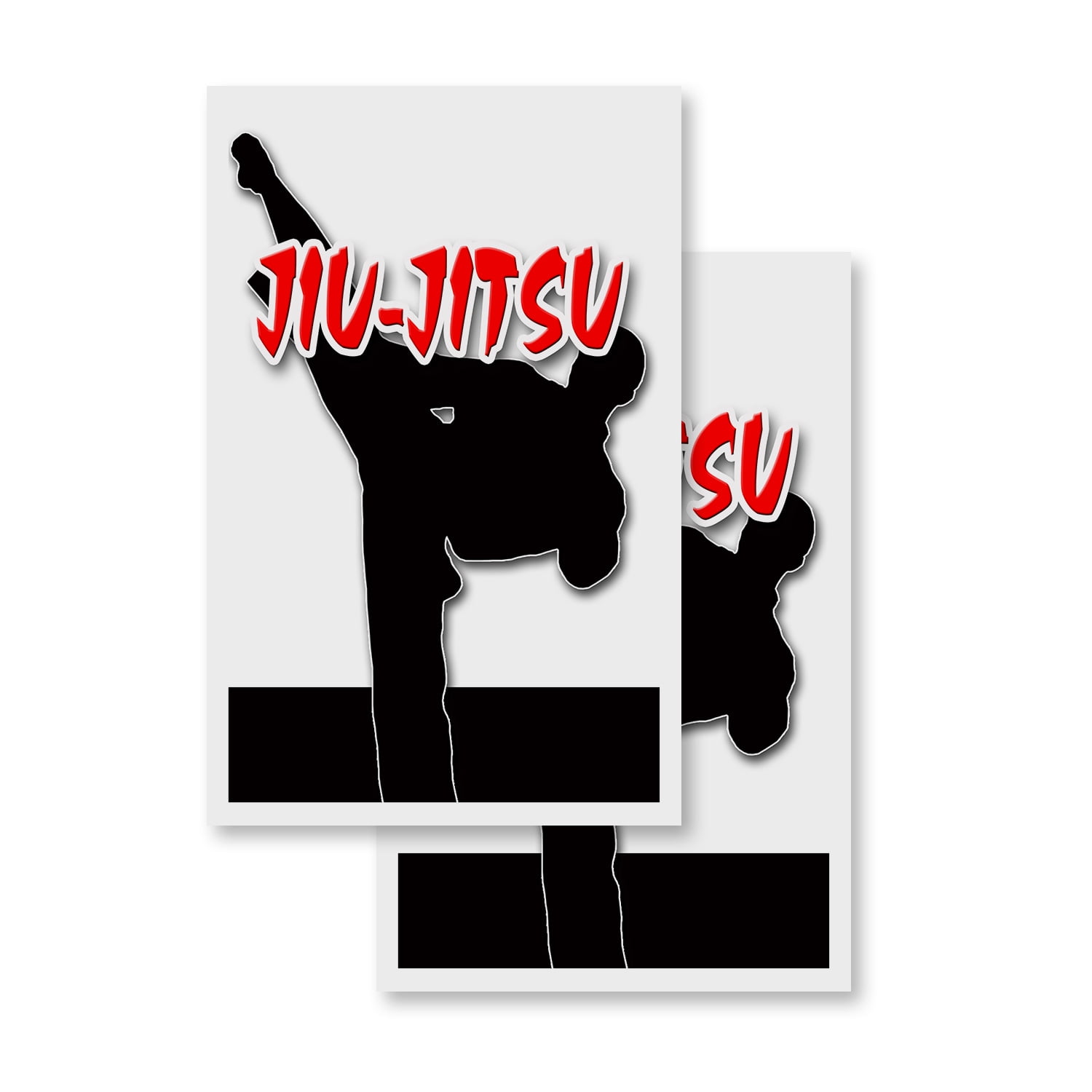 Jiu-jitsu (2-PACK) 24" x 36" Vinyl Decals | Sign Insert Peel & Stick ...