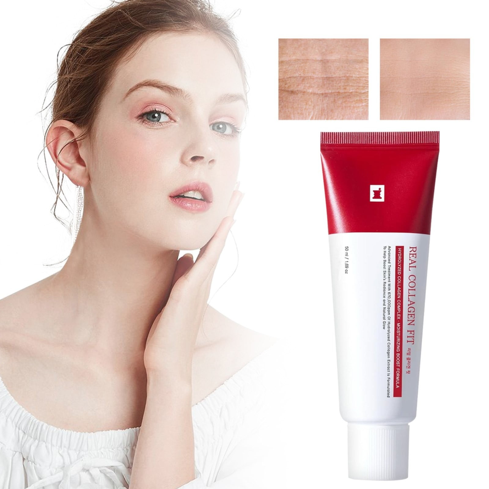 Jiuaui Clearance! Facial Mask Facial Mask Real Collagen Fit Collagen ...