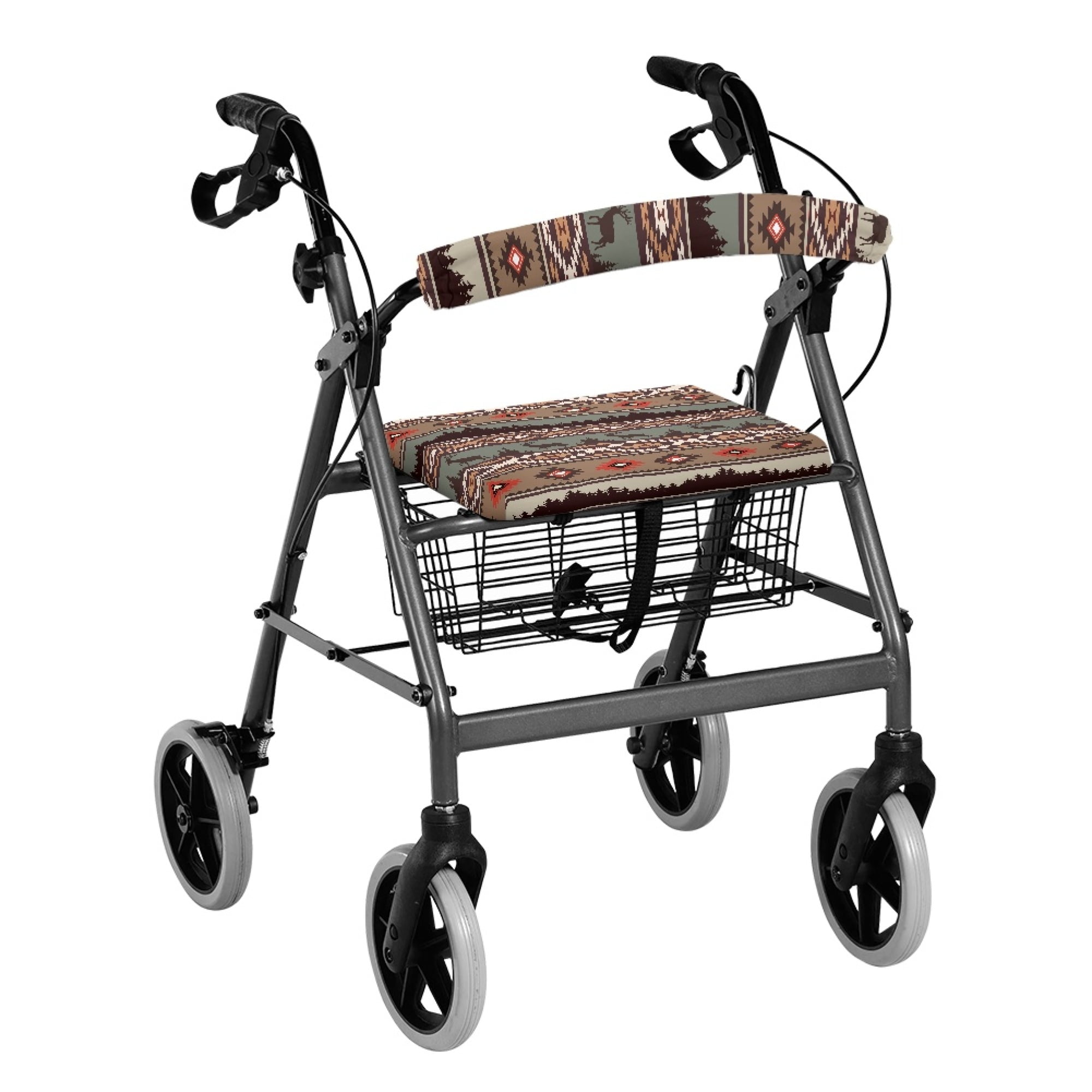Jiueut Aztec Tribal Medical Products Rollator Walker Seat & Back Cover ...