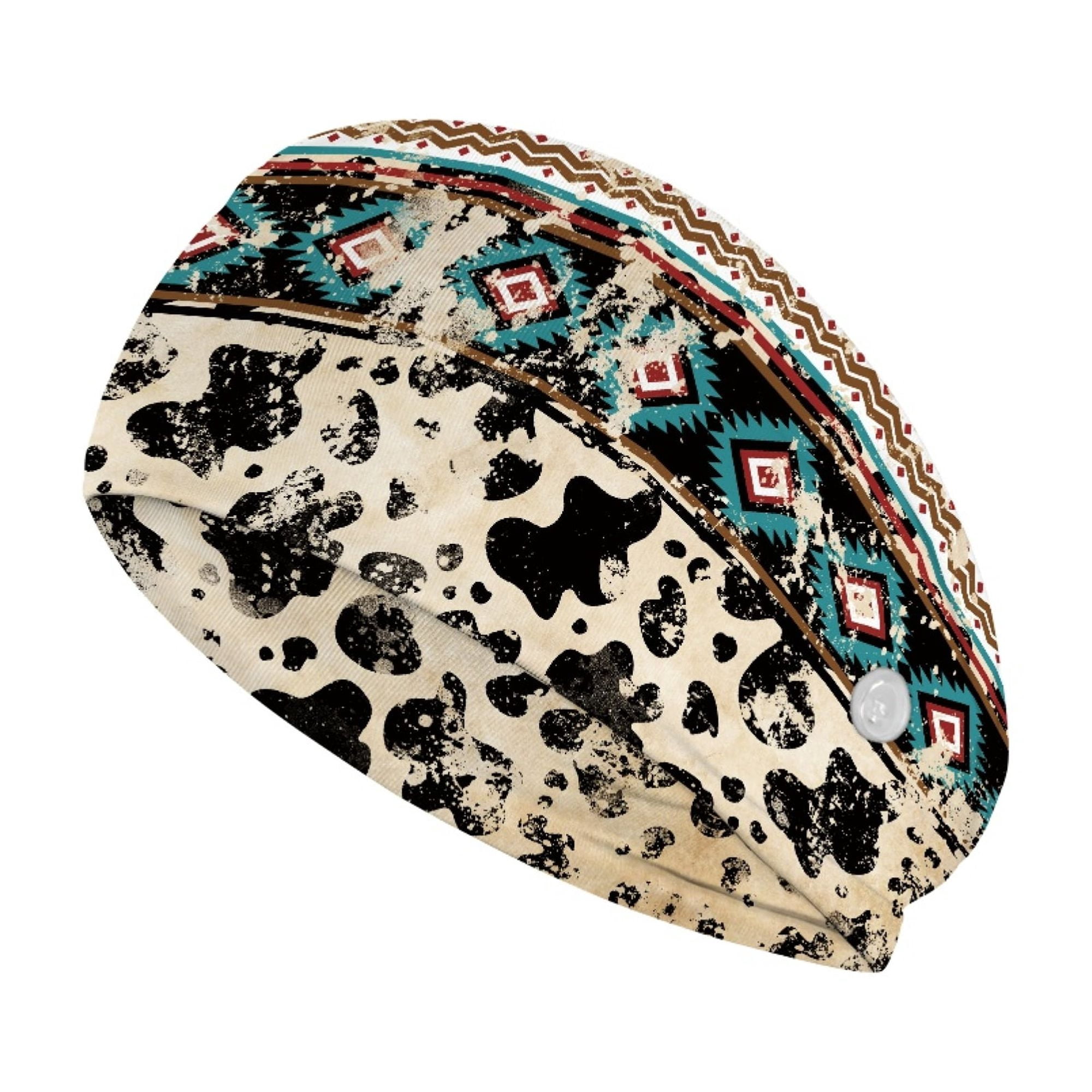 Jiueut Aztec Tribal Nurse Button Headband 2 Piece Medical Assistant ...