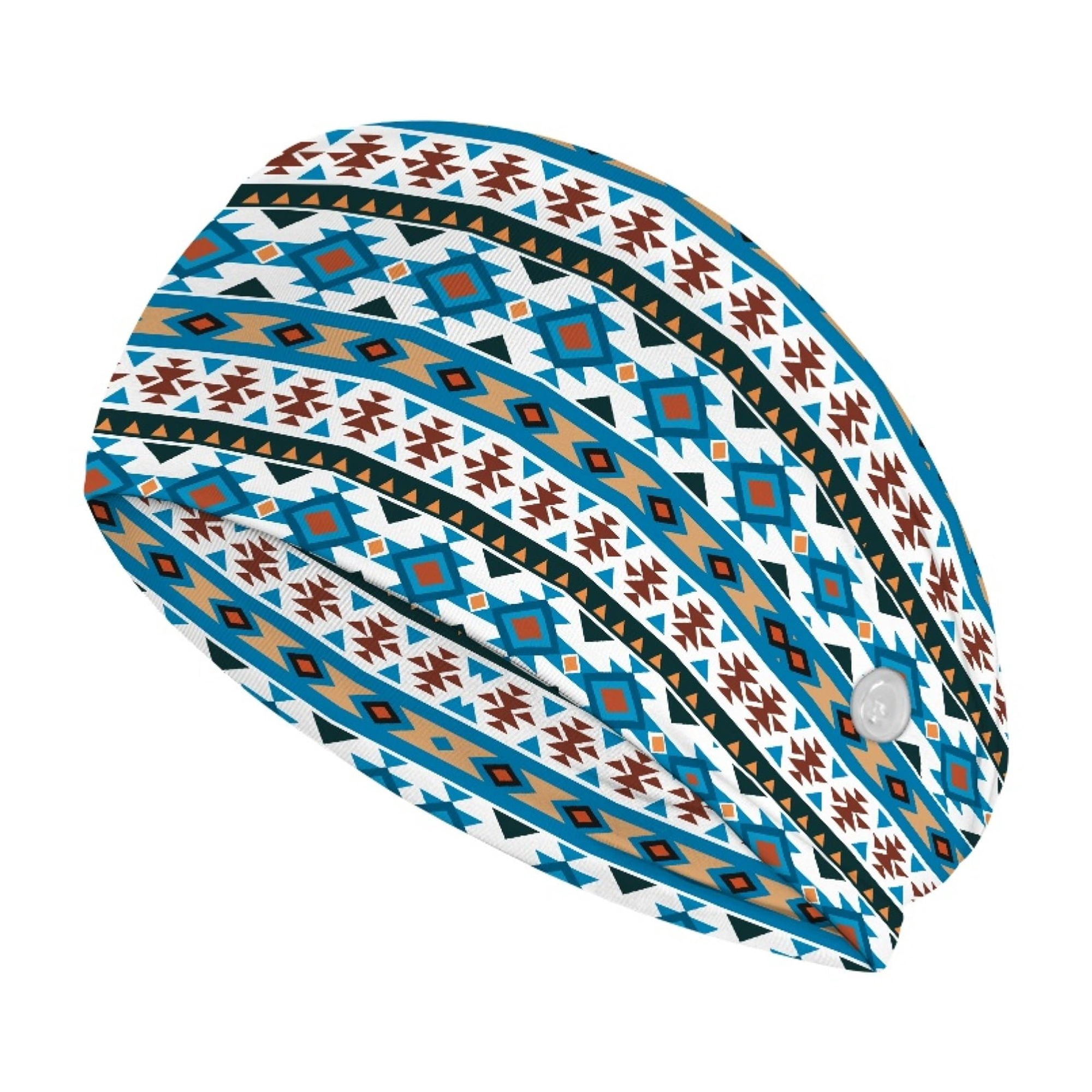 Jiueut Aztec Tribal Nurse Button Headband Medical Assistant Headbands ...