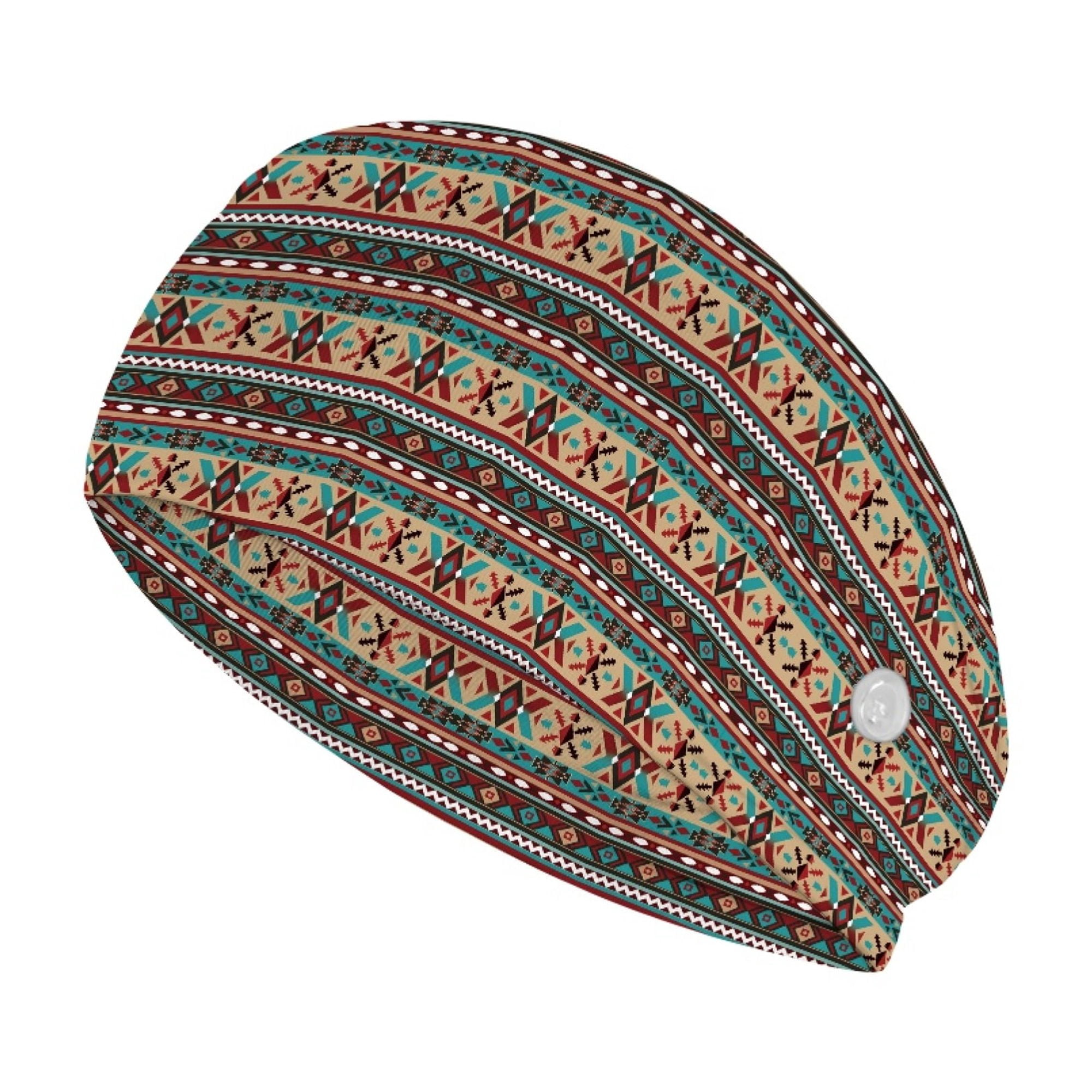 Jiueut Aztec Tribal Nurse Button Headband Nurse Headbands for Women ...