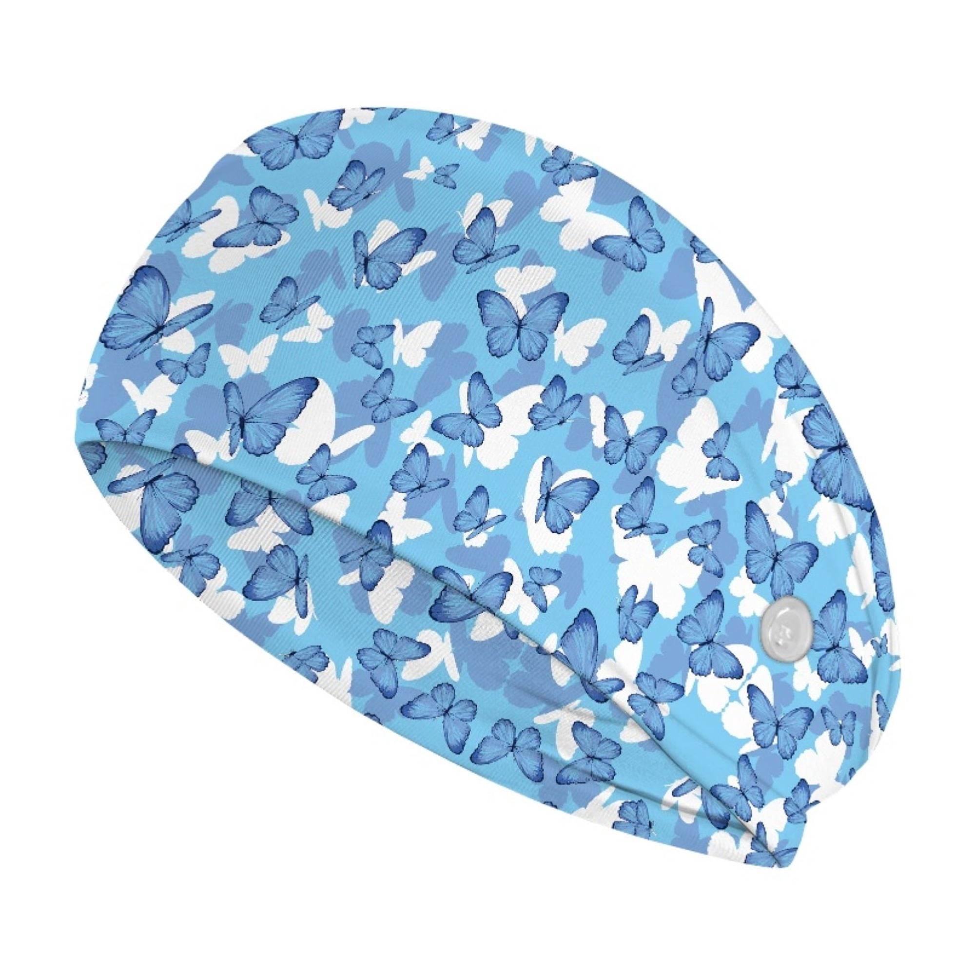 Jiueut Blue Butterfly Nurse Button Headband Medical Field Headbands for ...