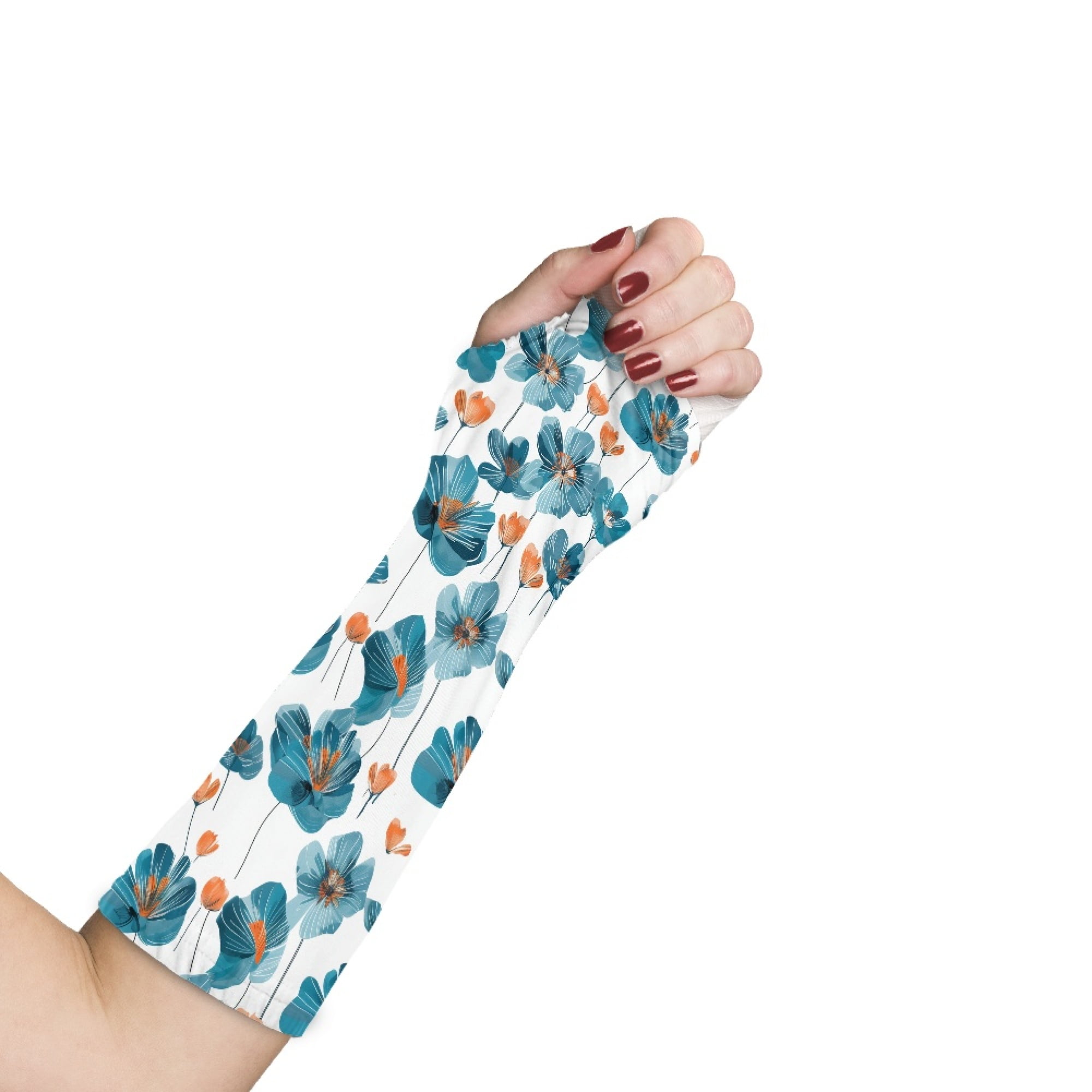 Jiueut Blue Flower Arm Cast Covers Wrist Cast Cover for Shower Arm ...