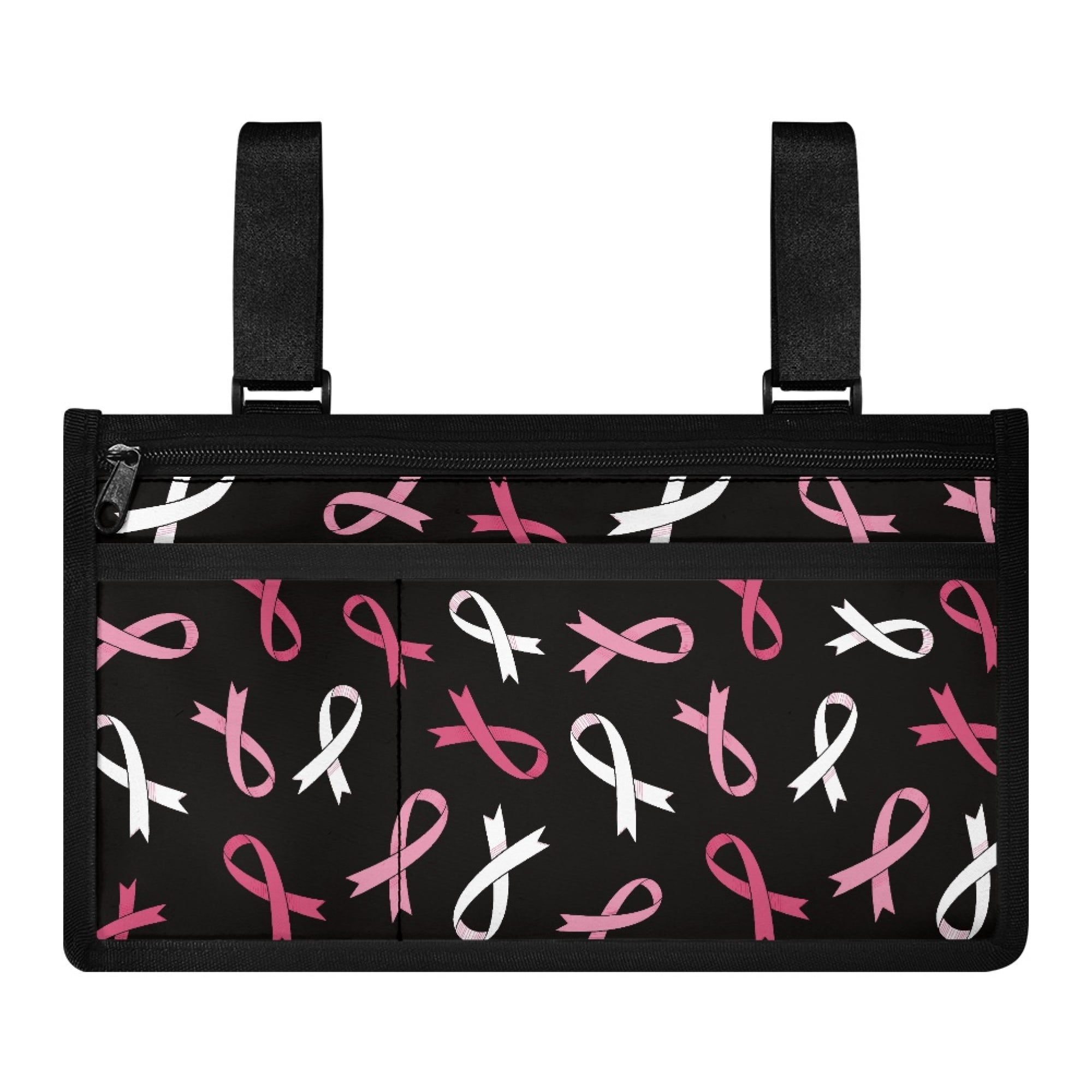 Jiueut Breast Cancer Wheelchair Side Bags for the Armrest Pink Ribbon ...