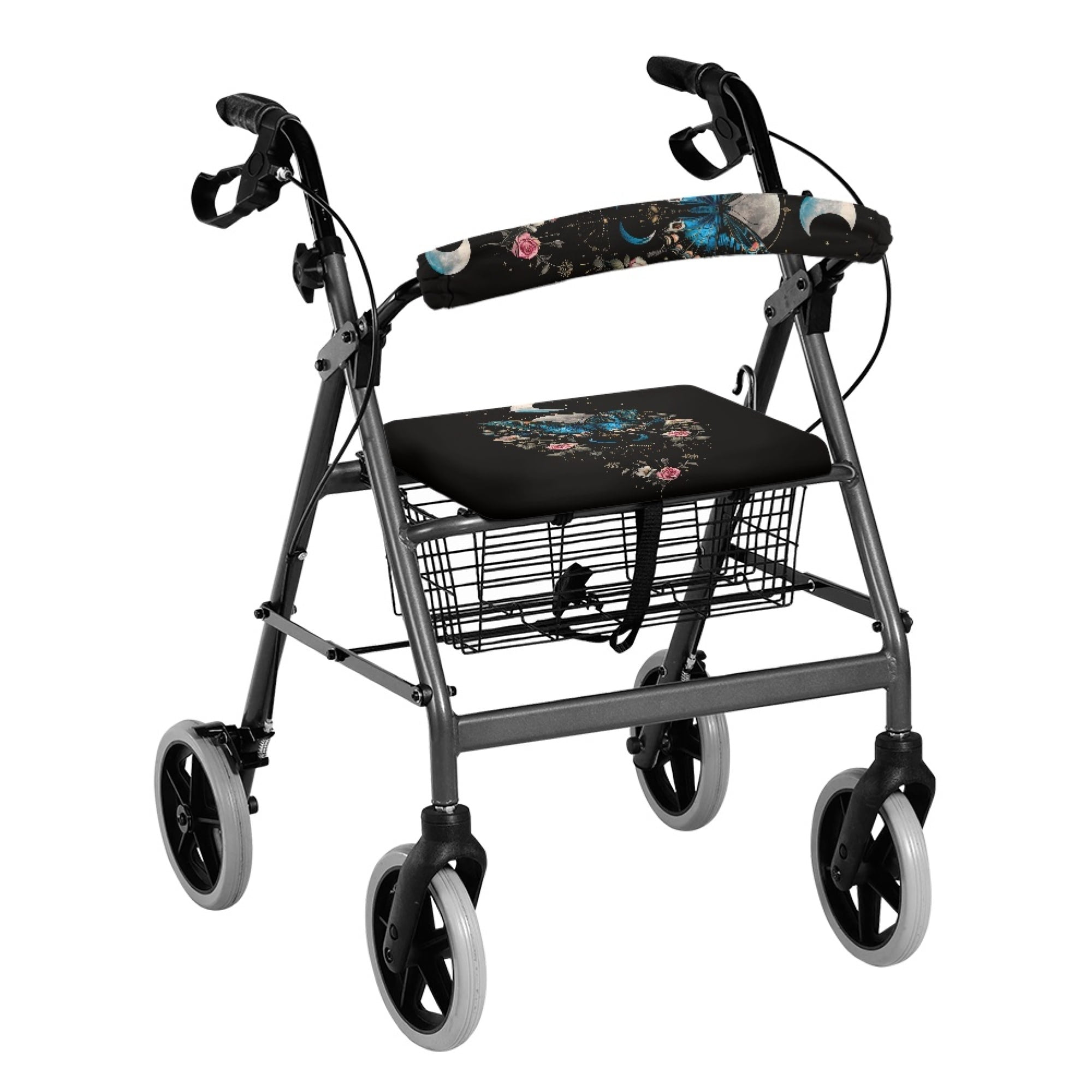 Jiueut Butterfly Moon Rollator Walker Seat and BackRest RollBar Covers ...