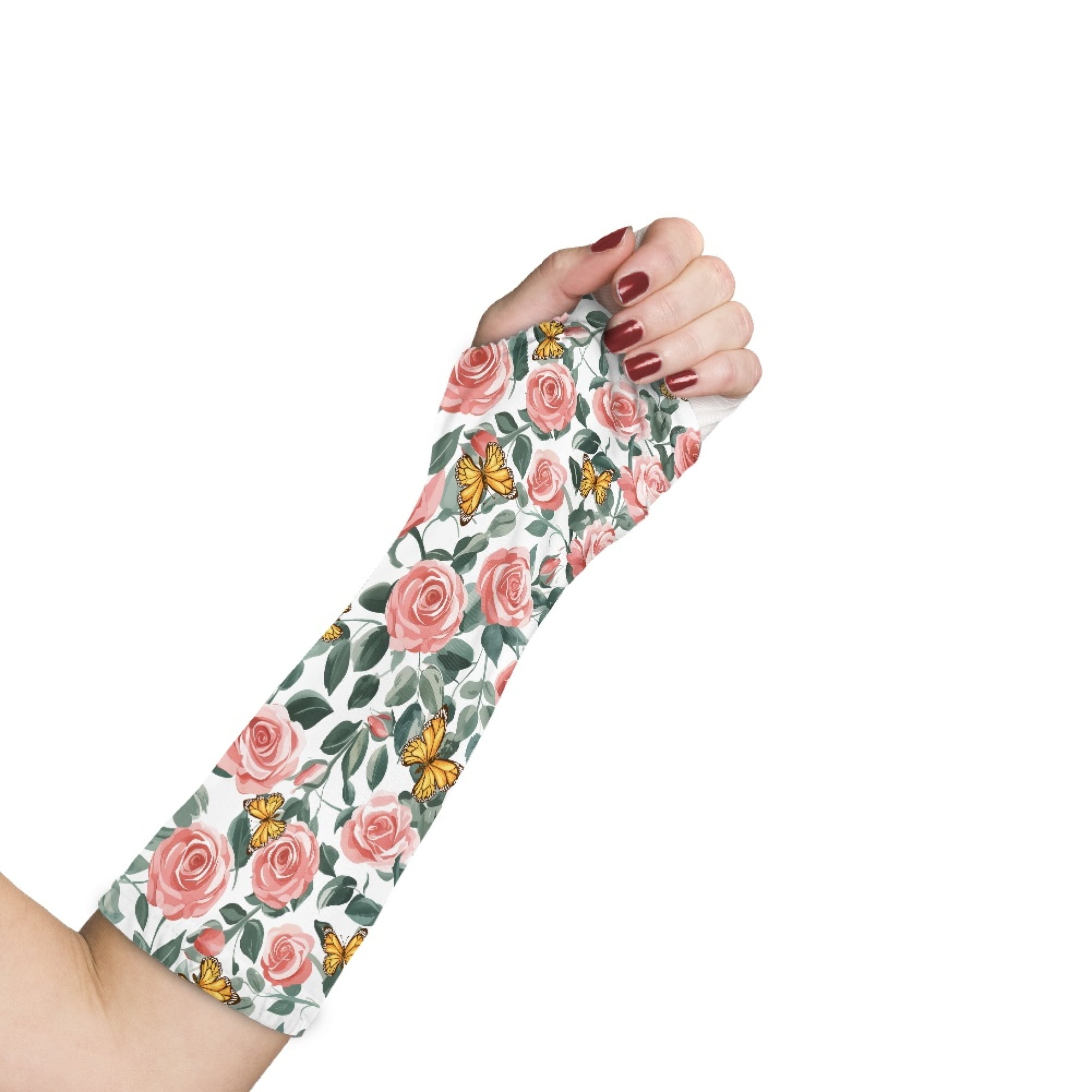 Jiueut Butterfly Rose Arm Cast Cover Arm Cast Covers for Shower Adult ...