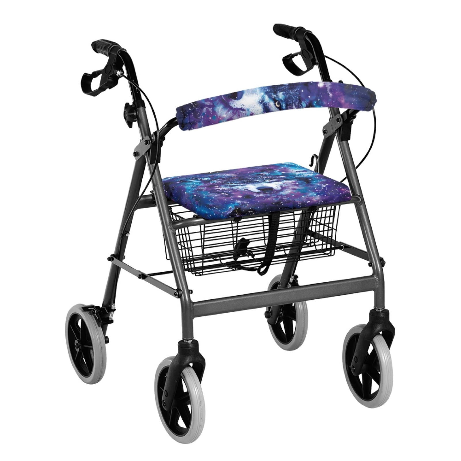 Jiueut Butterfly Wolf Rollator Seat and Back Rest Covers for Seniors 2 ...