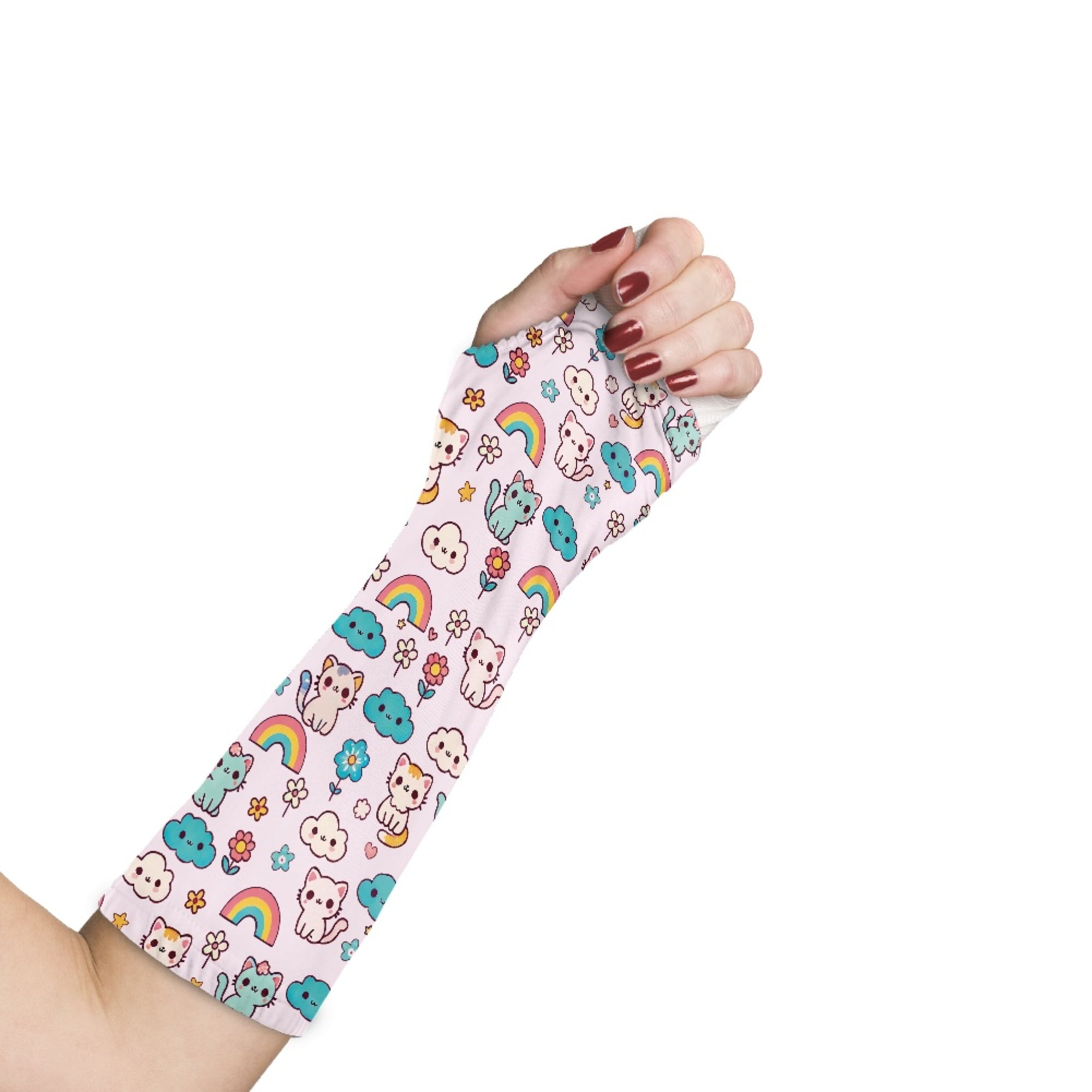 Jiueut Cartoon Cat Arm Cast Cover Arm Cast Protector for Shower Kids ...