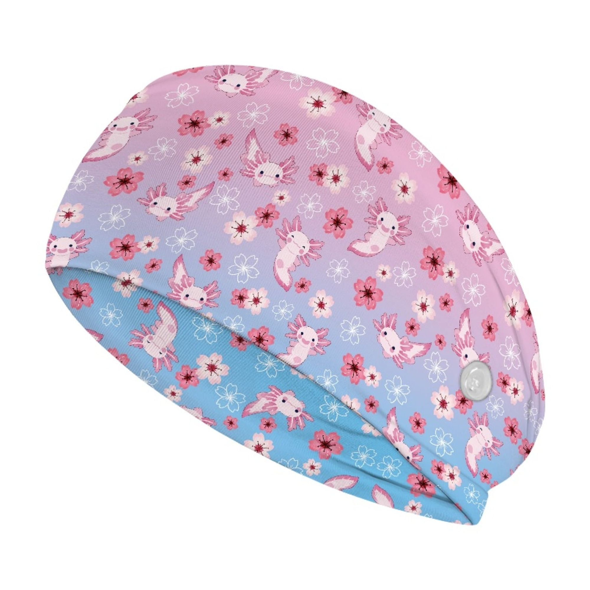 Jiueut Cherry Axolotl Nurse Button Headband Nurse Headbands with ...