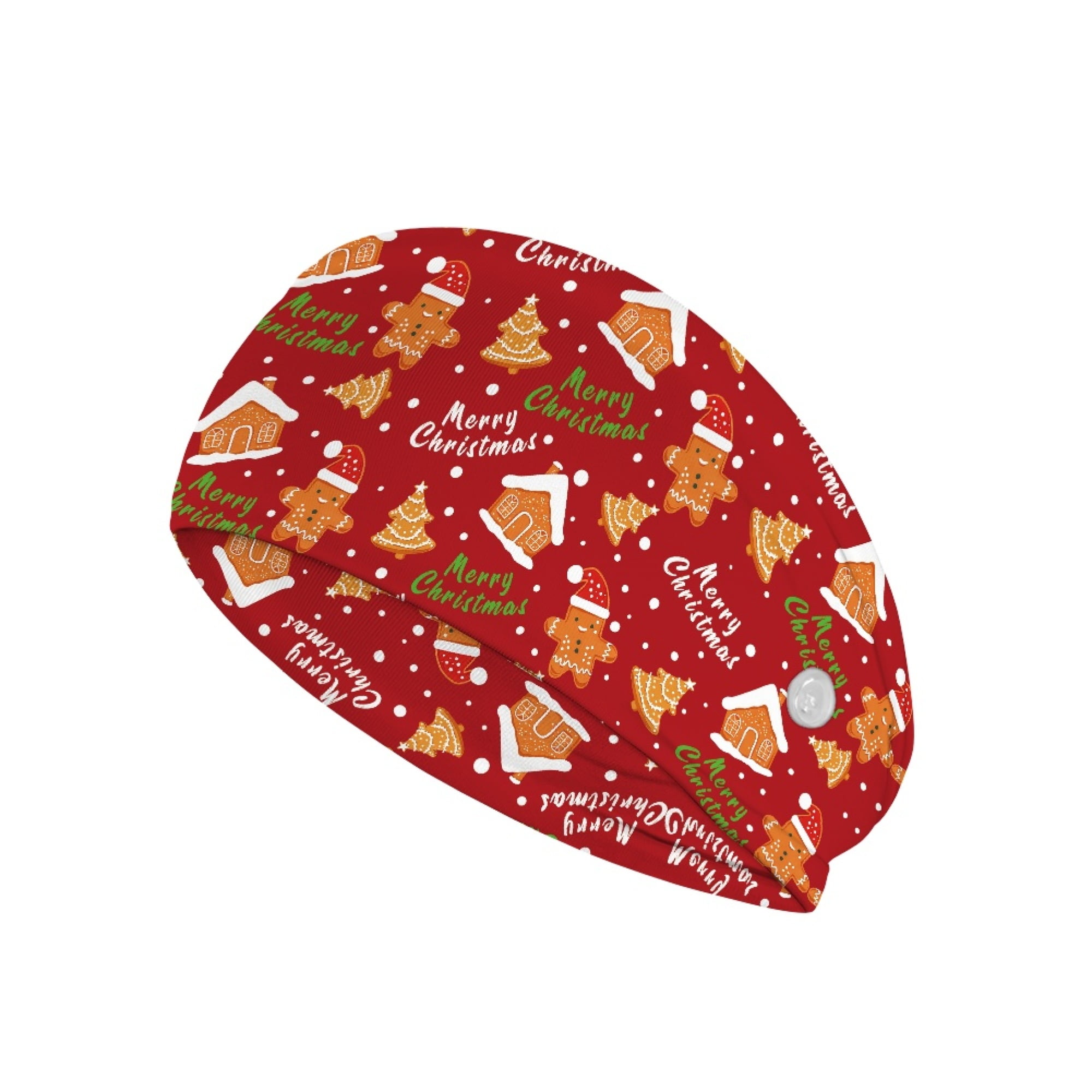 Jiueut Christmas Nurse Button Headband Gingerbread Man Nurse Headbands ...