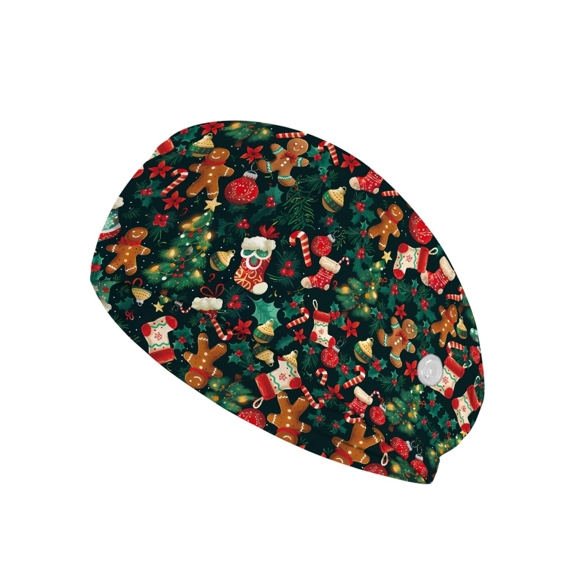 Jiueut Christmas Nurse Button Headband Gingerbread Man Nursing ...