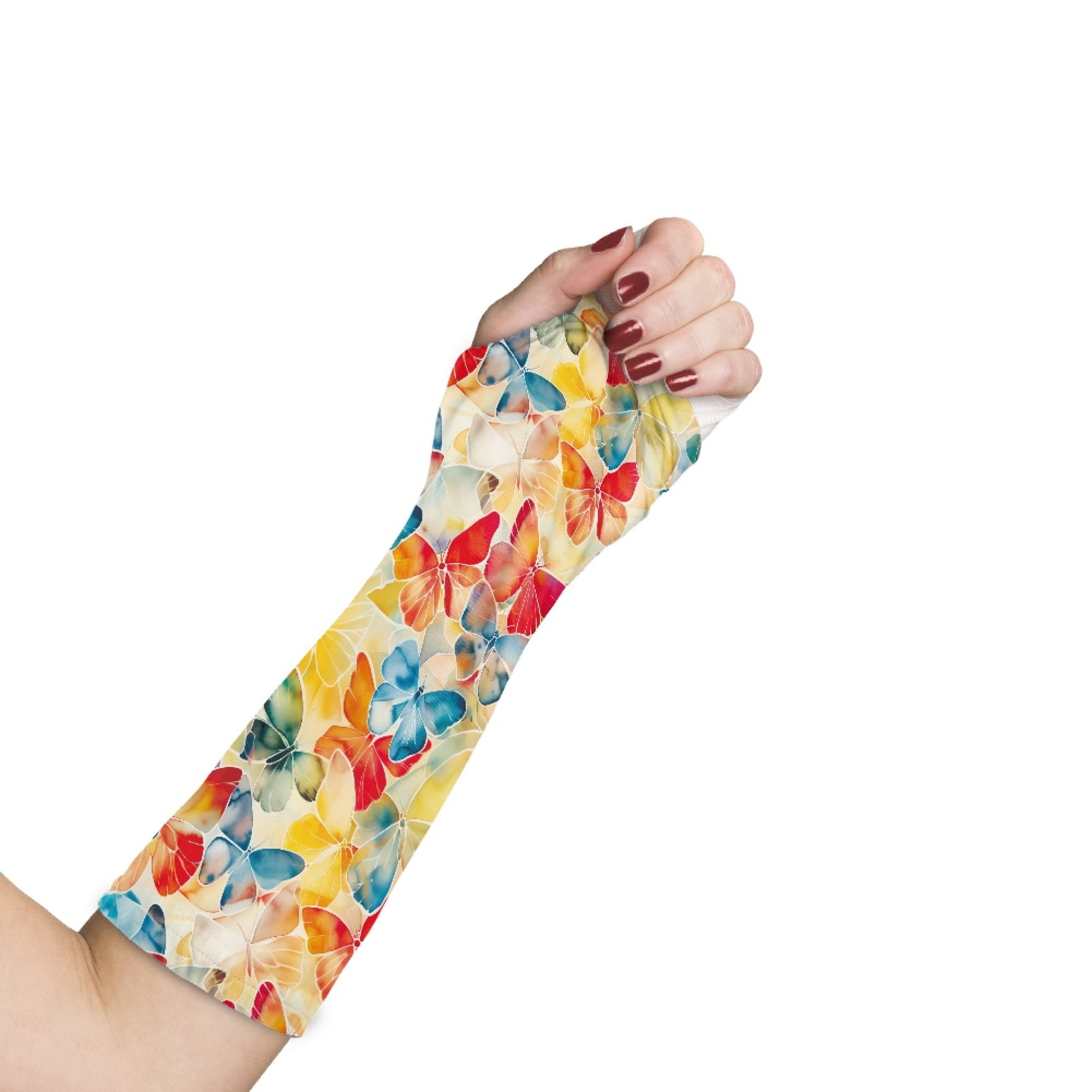 Jiueut Colorful Butterfly Arm Cast Cover Arm Cast Covers for Shower ...