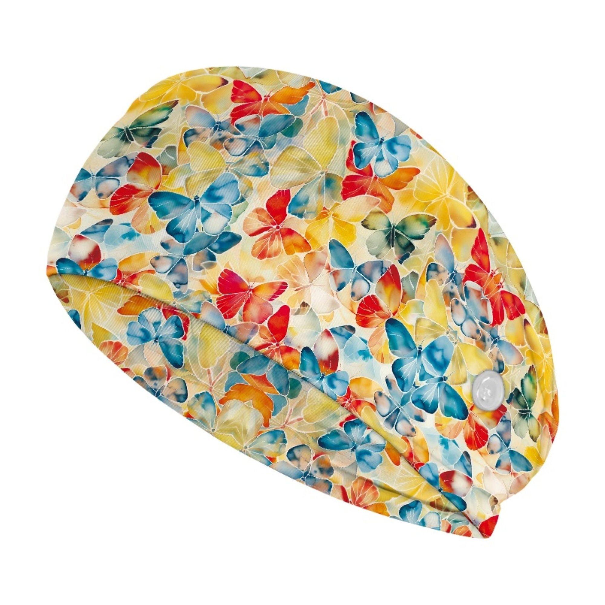 Jiueut Colorful Butterfly Nurse Button Headband Nurse Headbands for ...