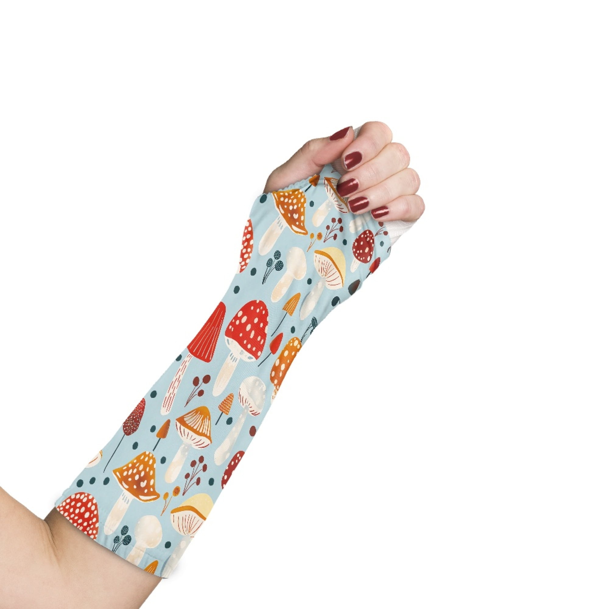 Jiueut Colorful Mushroom Arm Cast Cover Arm Cast Protector for Shower ...