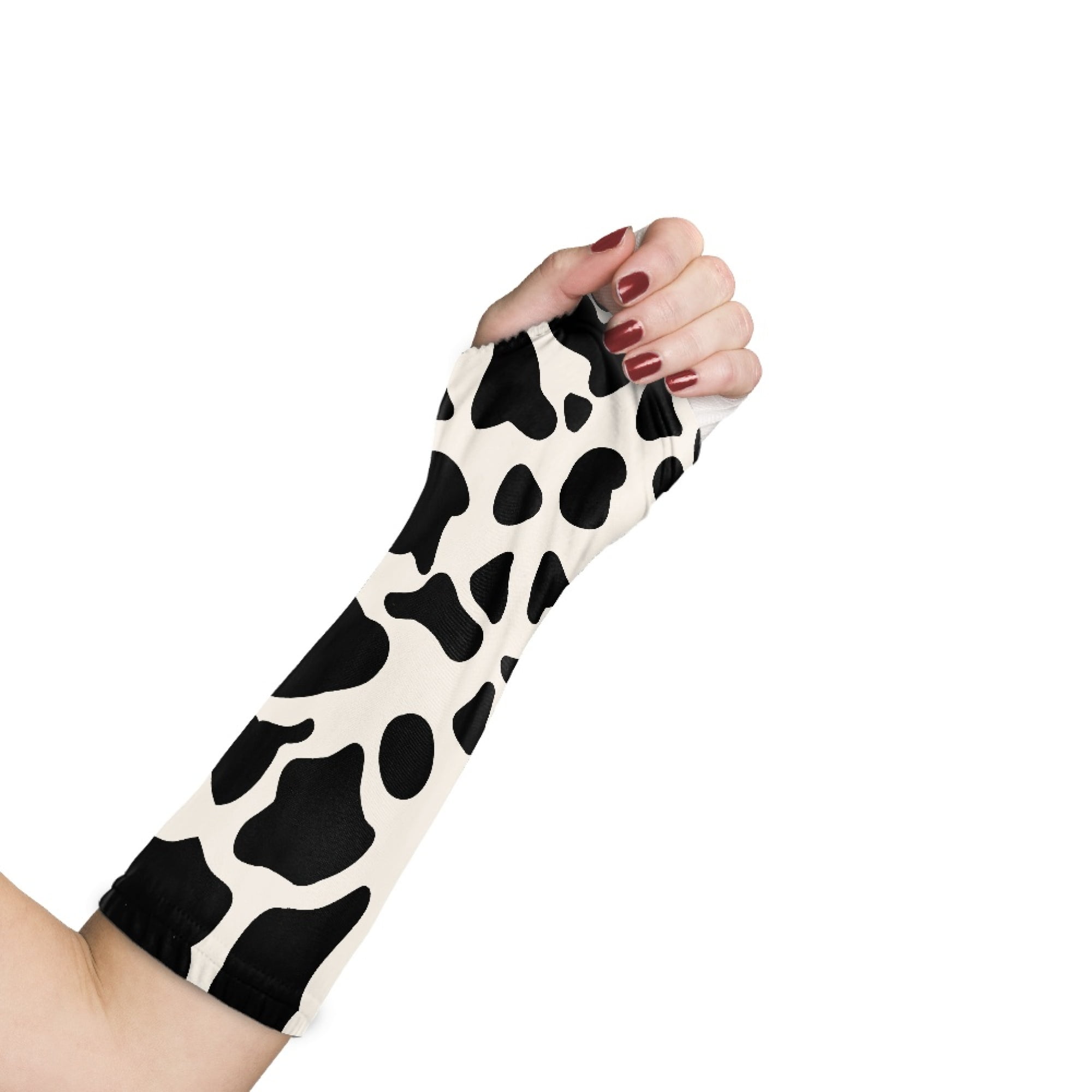 Jiueut Cow Print Arm Cast Cover Arm Cast Covers for Shower Adult Sports ...