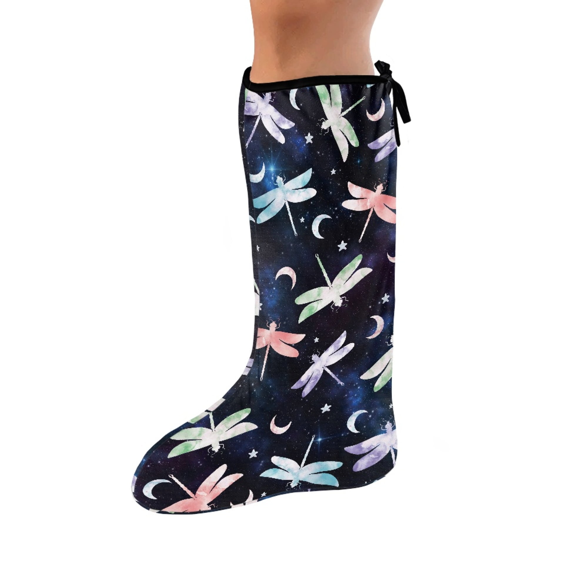 Jiueut Dragonfly Leg Cast Covers Cast Sock Cover for Foot Women Walking ...