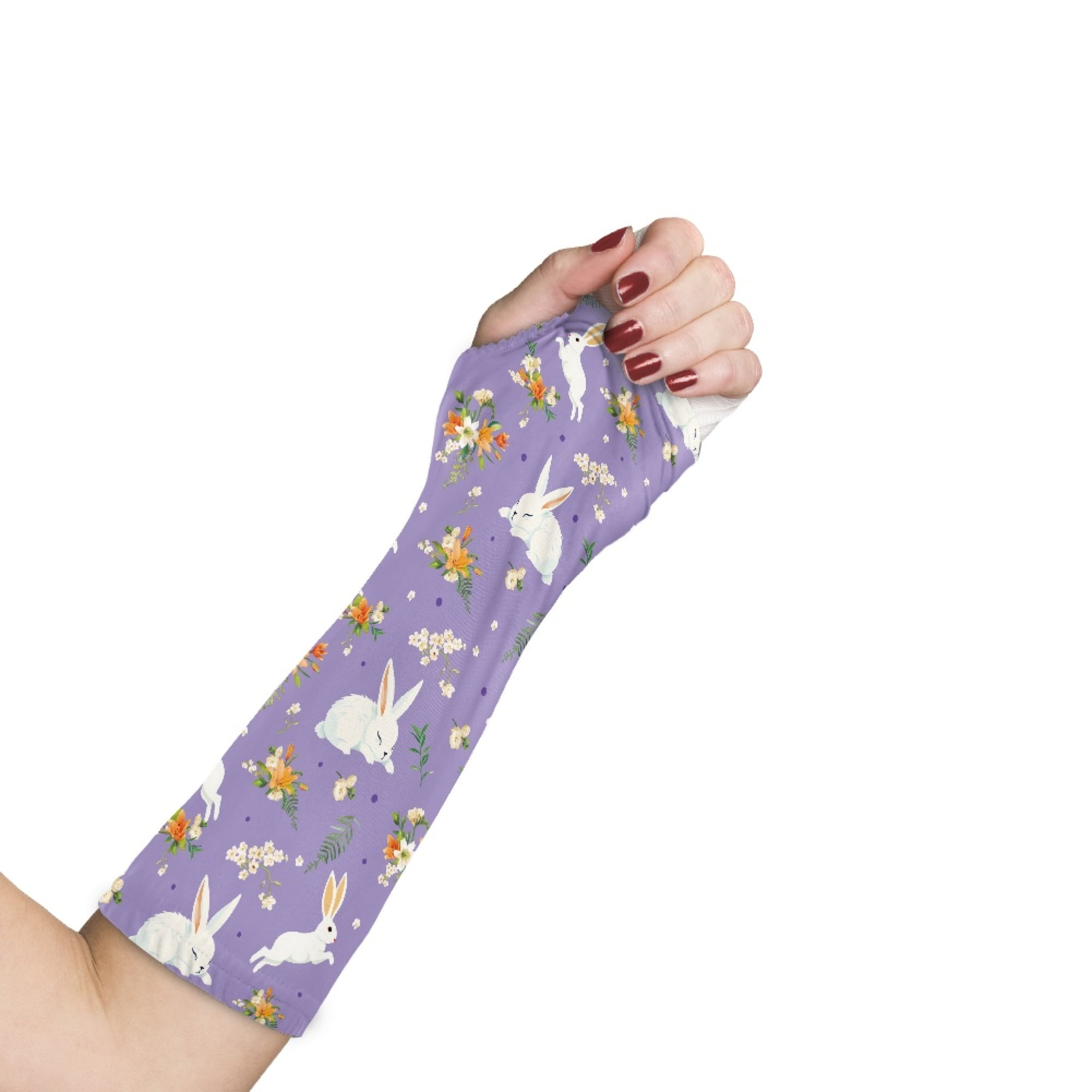 Jiueut Easter Rabbit Arm Cast Cover Teens Long Full Arm Cast Protector ...