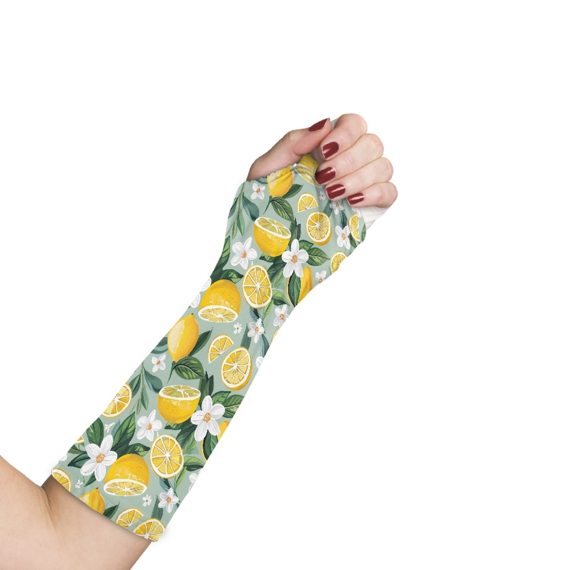 Jiueut Flower Daisy Arm Cast Cover Arm Cast Sleeve with Thumb Cover ...