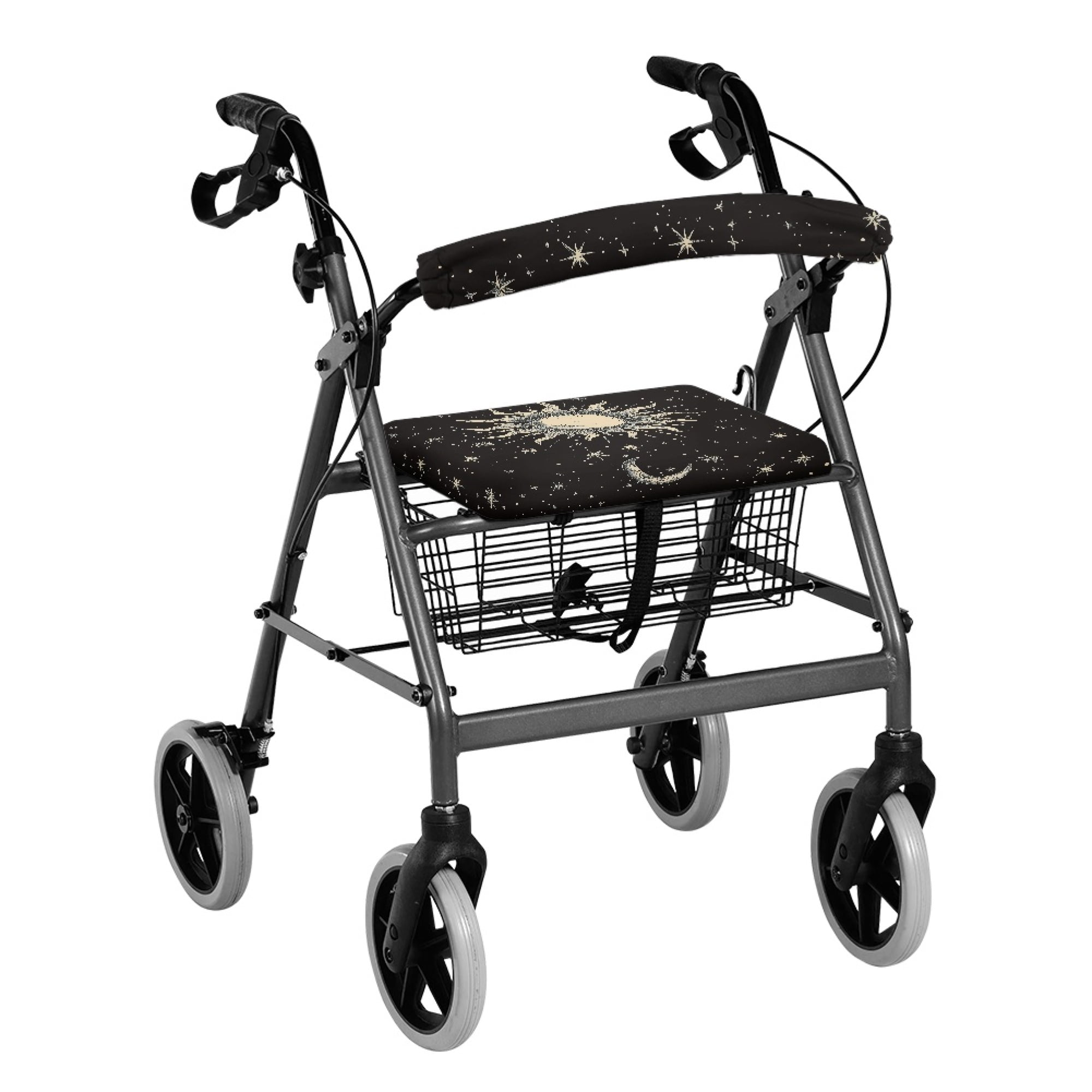 Jiueut Galaxy Star Rollator Seat and Back Rest Covers for Women 2 Pack ...