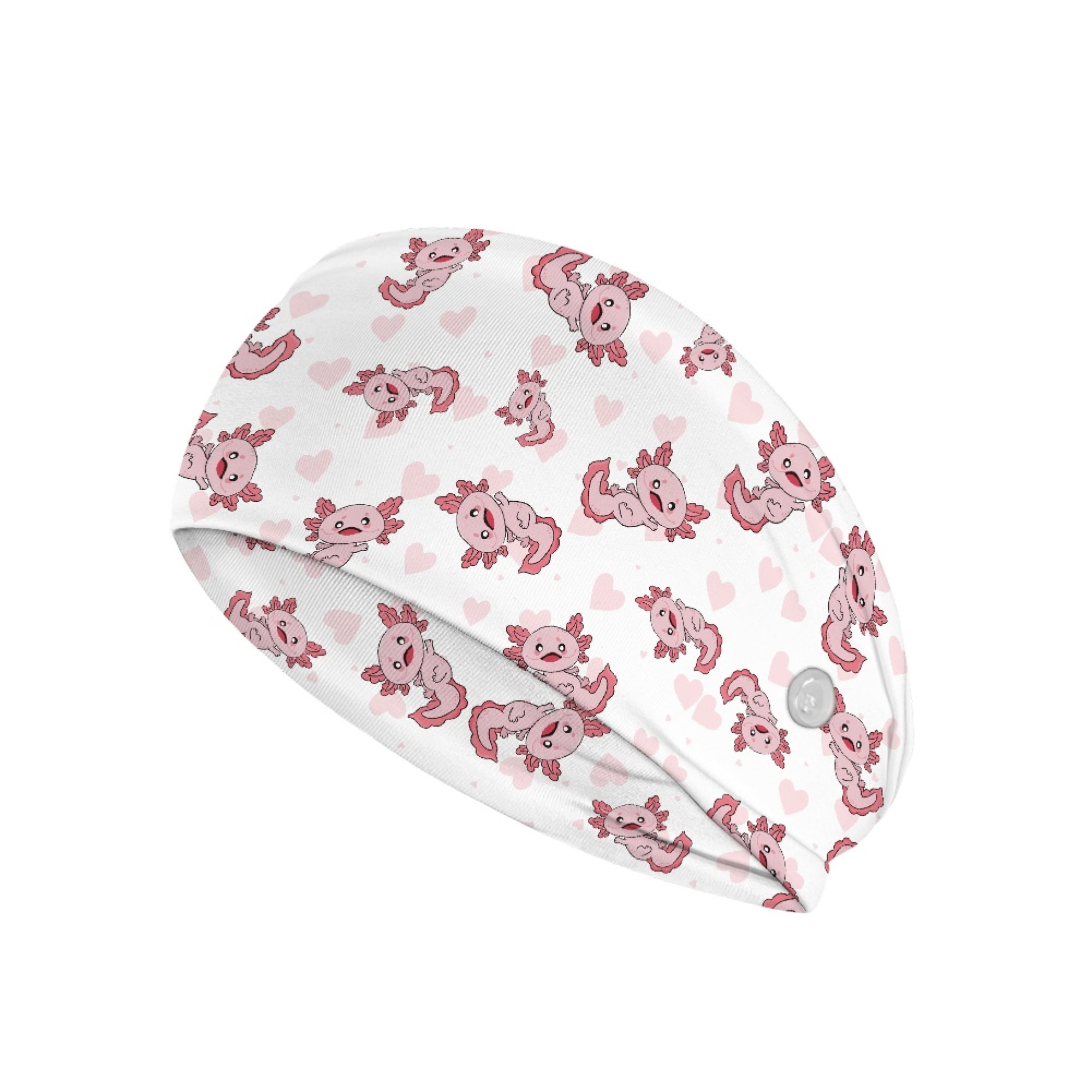 Jiueut Heart Axolotl Nurse Button Headband Nursing Headbands with ...
