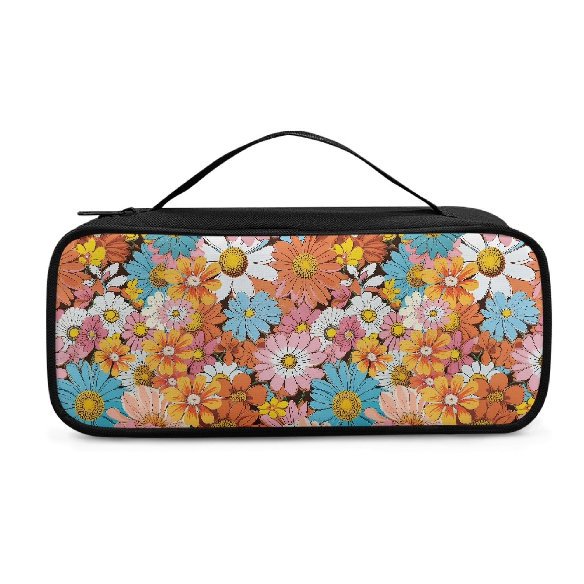 Jiueut Hippie Flower Stethoscope Storage Bag Nurse Pouch with ...