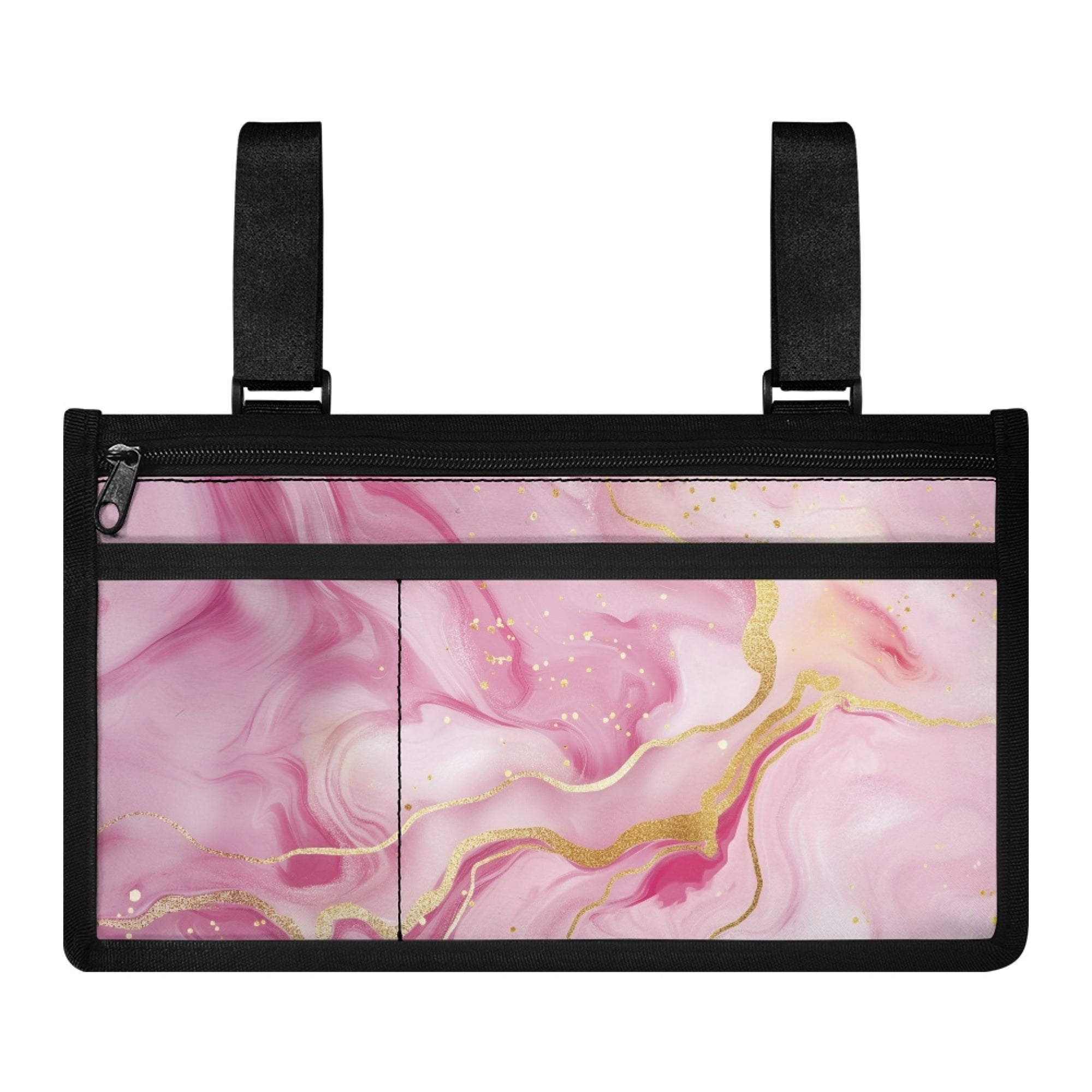 Jiueut Marble Print Wheelchair Armrest Side Hanging Storage Bag Power ...
