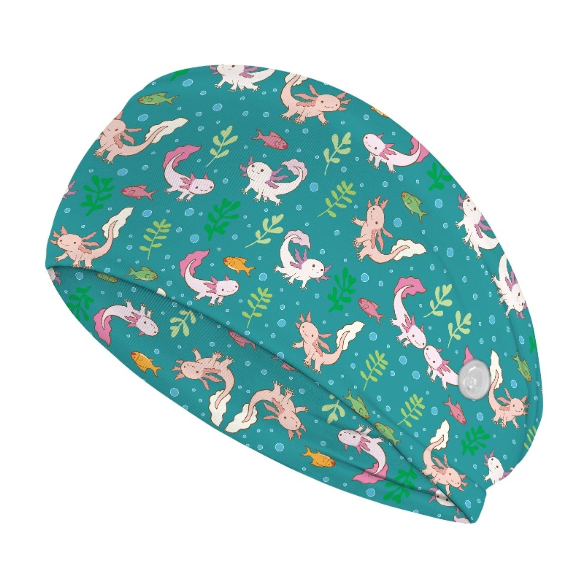 Jiueut Pink Axolotl Nurse Button Headband Nurses Headbands for Women ...