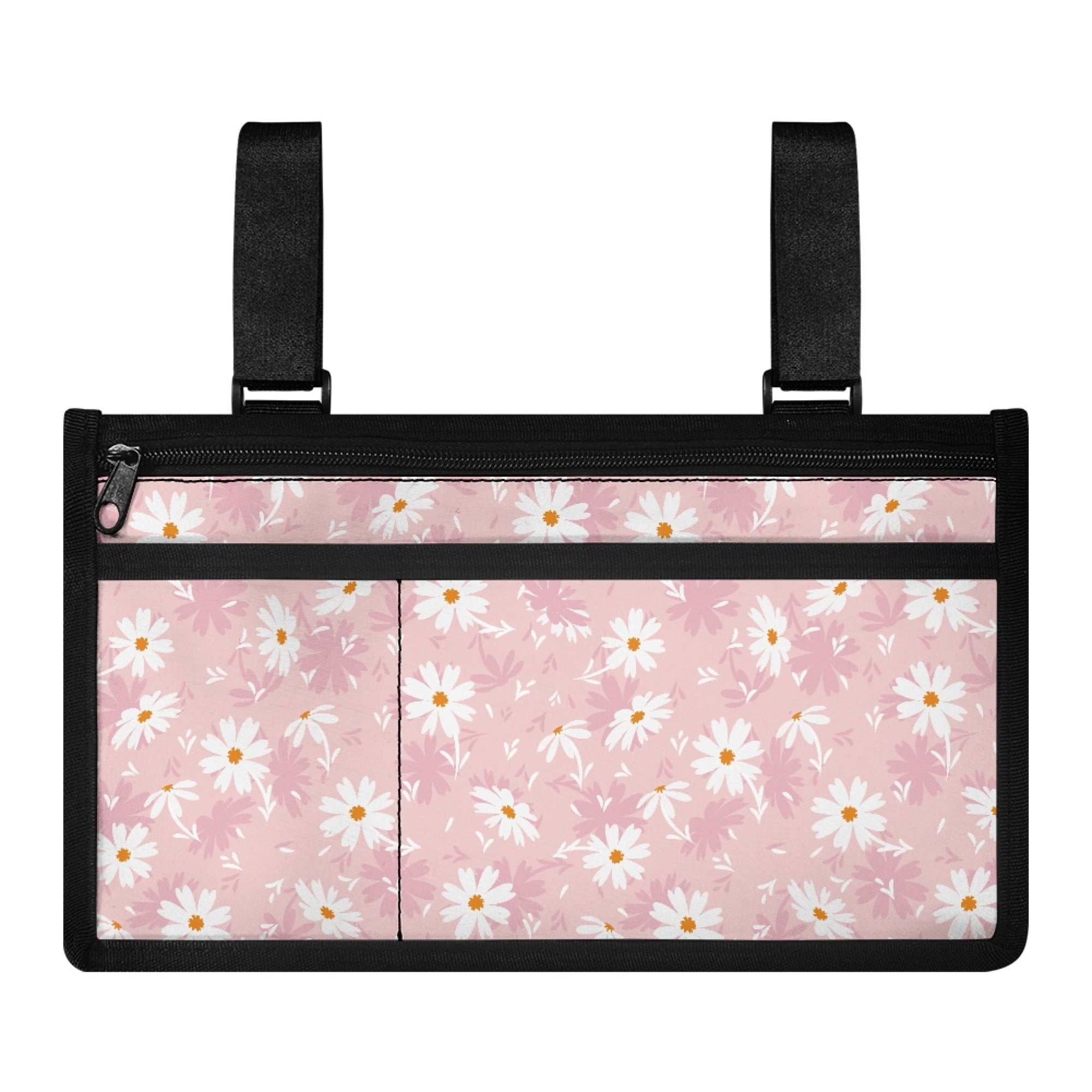 Jiueut Pink Daisy Wheelchair Side Bags for the Armrest for Women Power ...