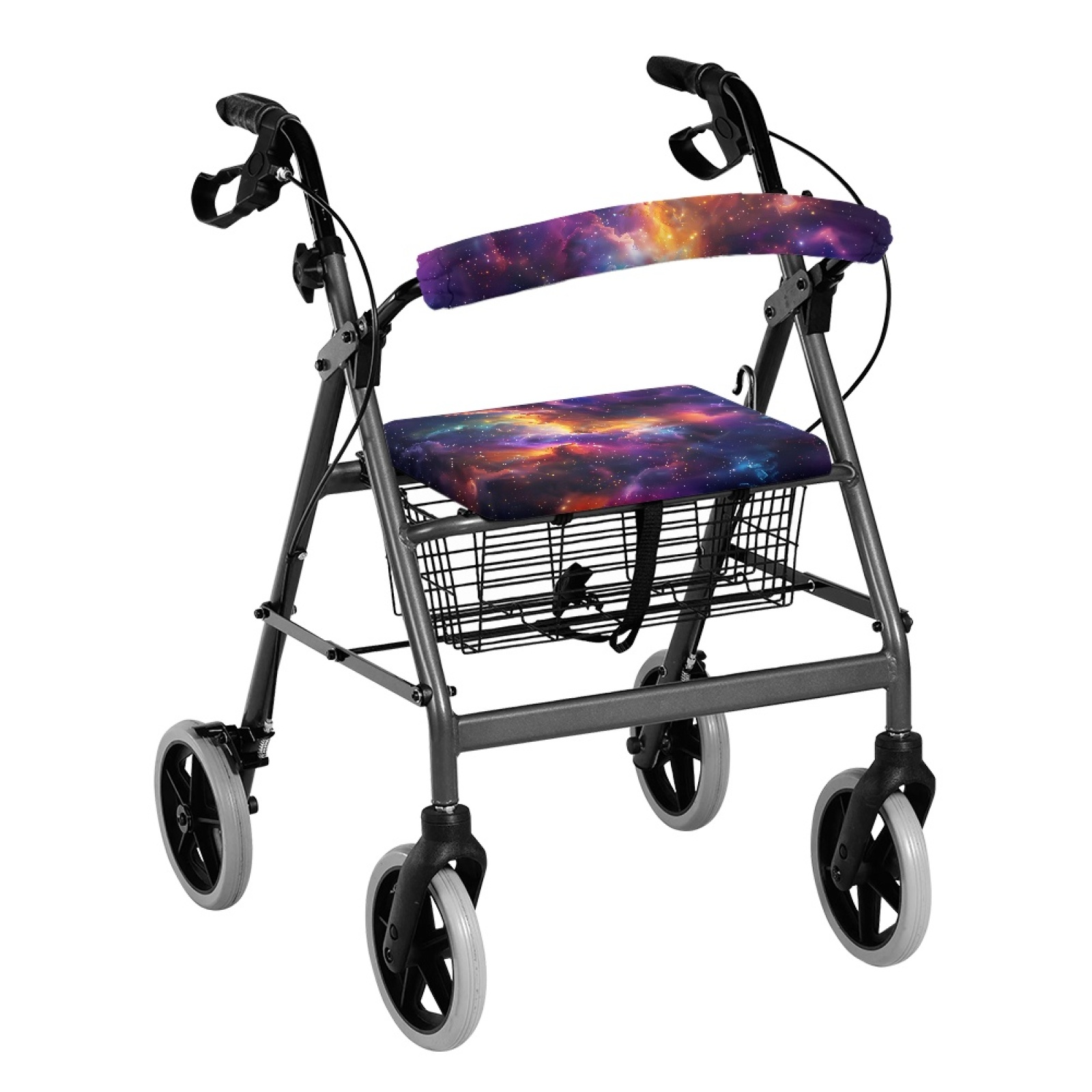Jiueut Star Galaxy Rollator Walker Seat and BackRest RollBar Covers Set ...