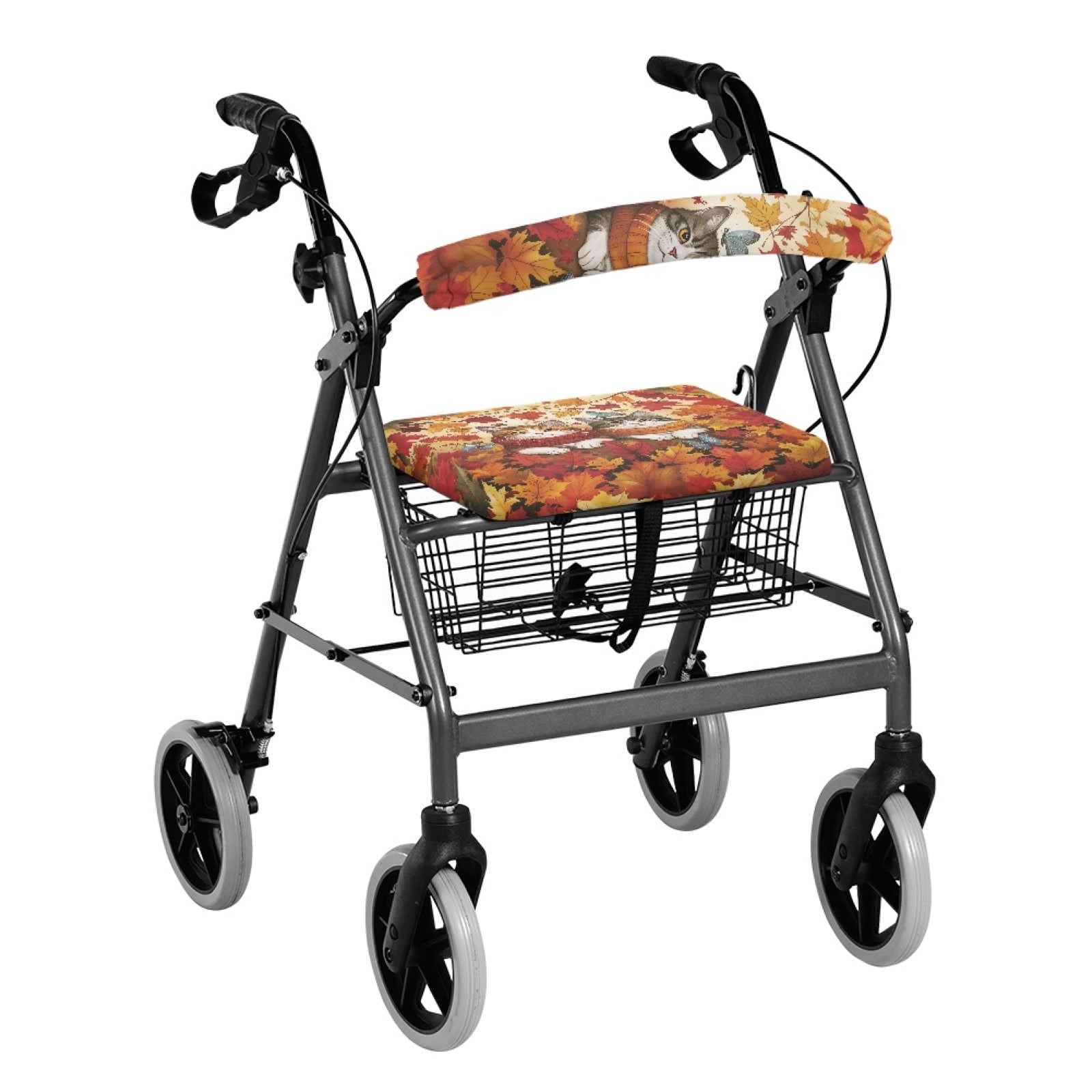 Jiueut Thanksgiving Cat Rollator Walker Seat and BackRest RollBar ...