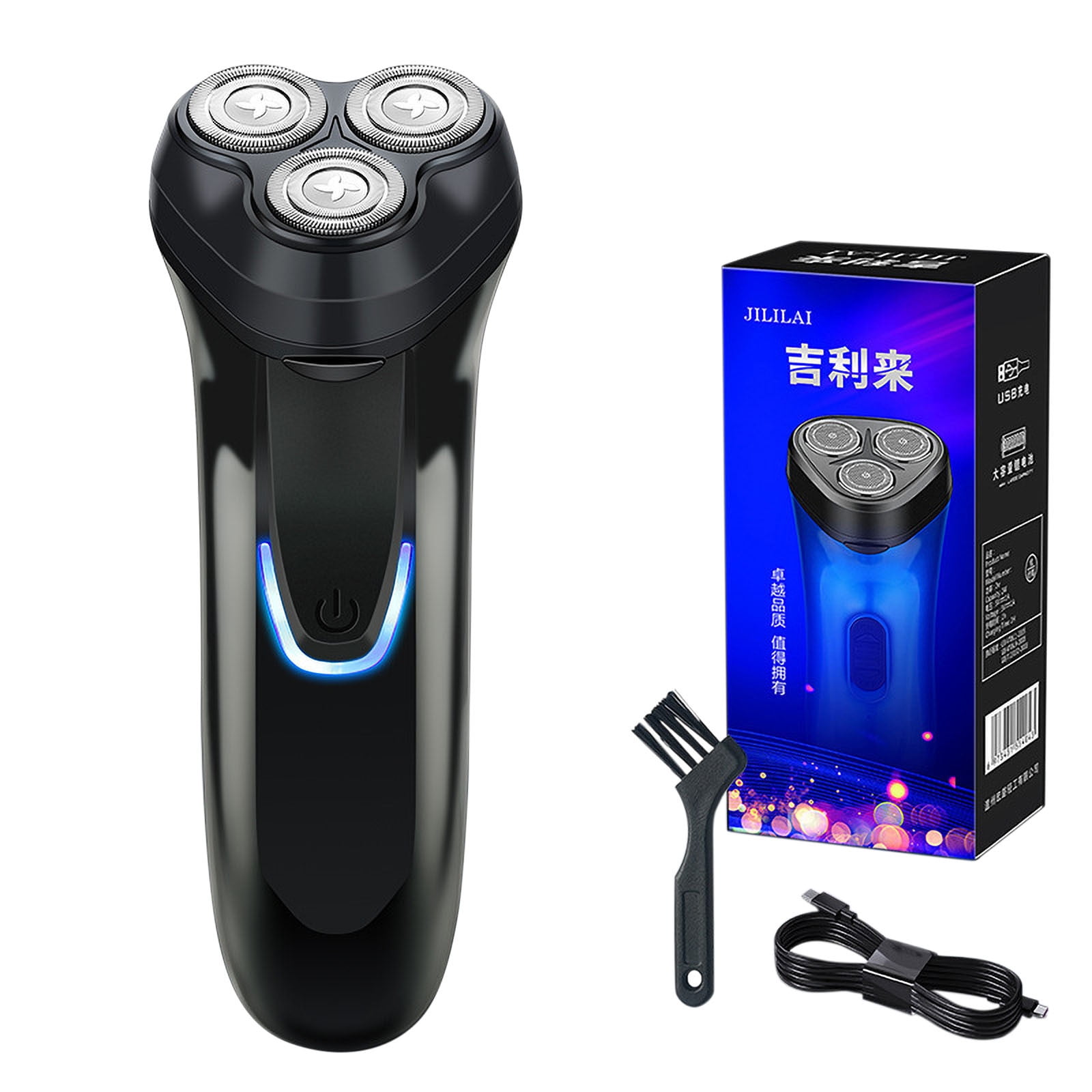 Jiujiudeng Electric Razor for Men, Rechargeable Electric Wet Dry Shaver ...