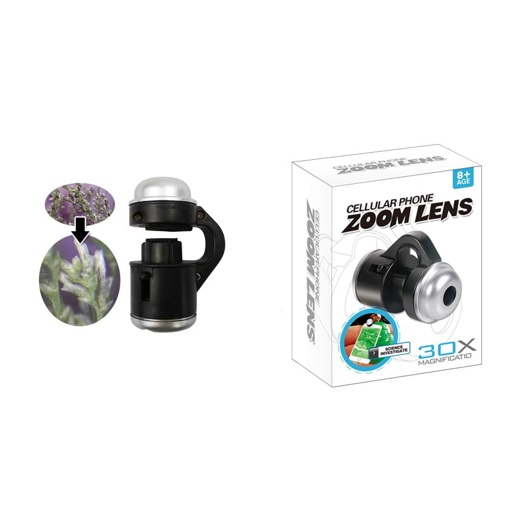 Jiusion 30X Zoom Bright LED Stereo Microscope Magnifier Clip-On Cell ...